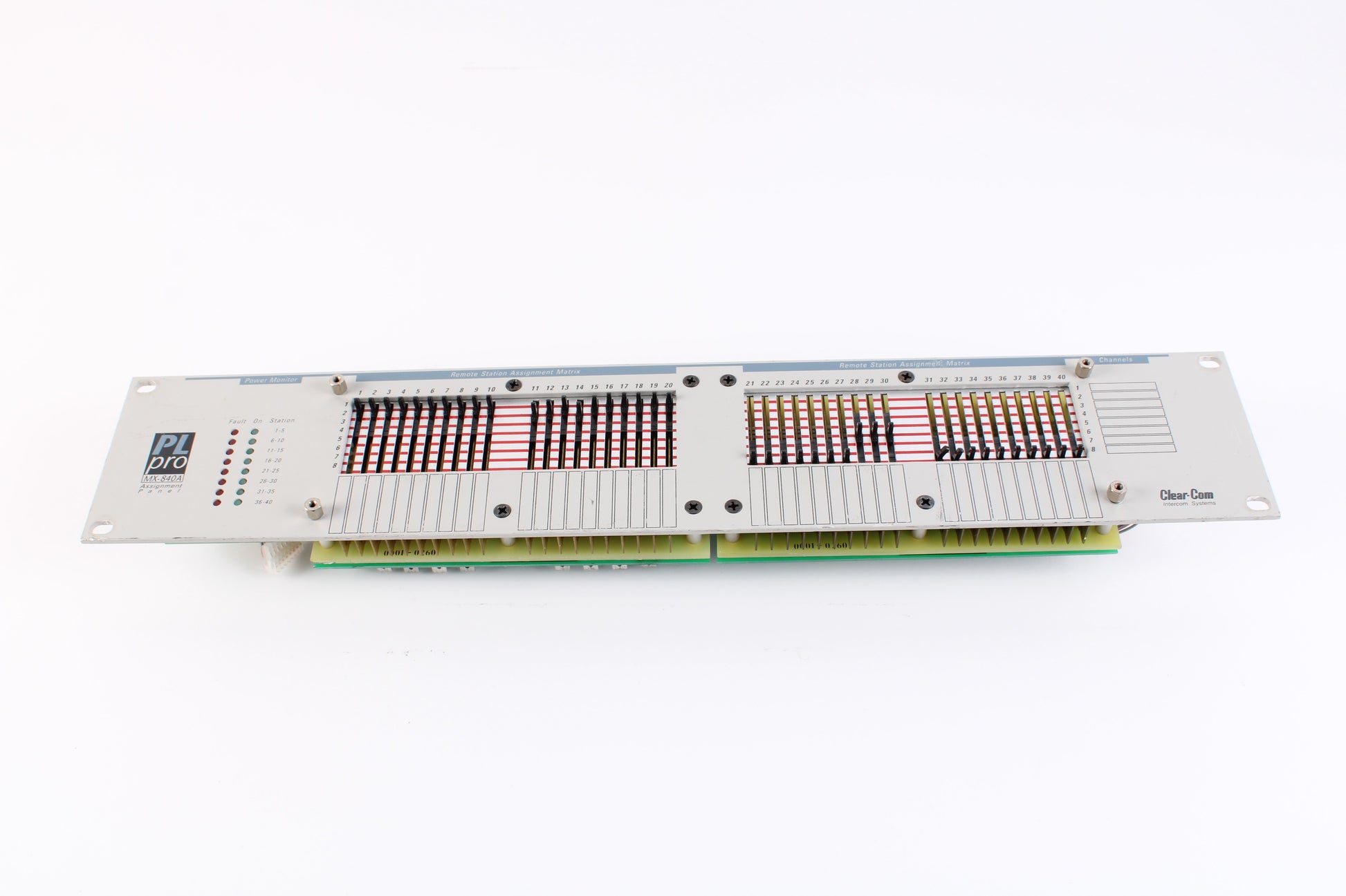 Clear-Com PL Pro MX-840A Intercom Remote Station Assignment Panel – NTC ...