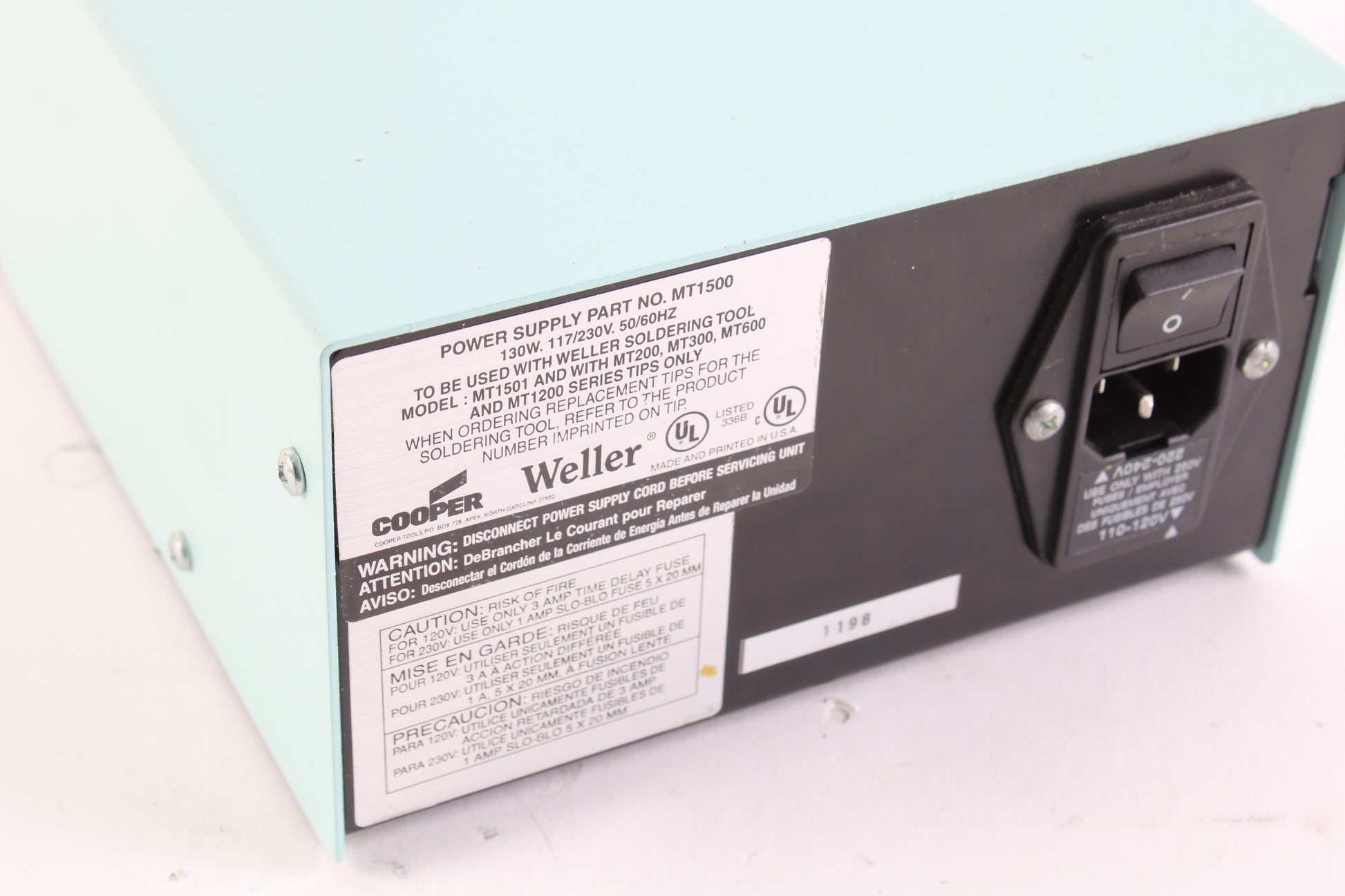 Weller MT1500 Micro Touch Plus Soldering Station – NTC Tech