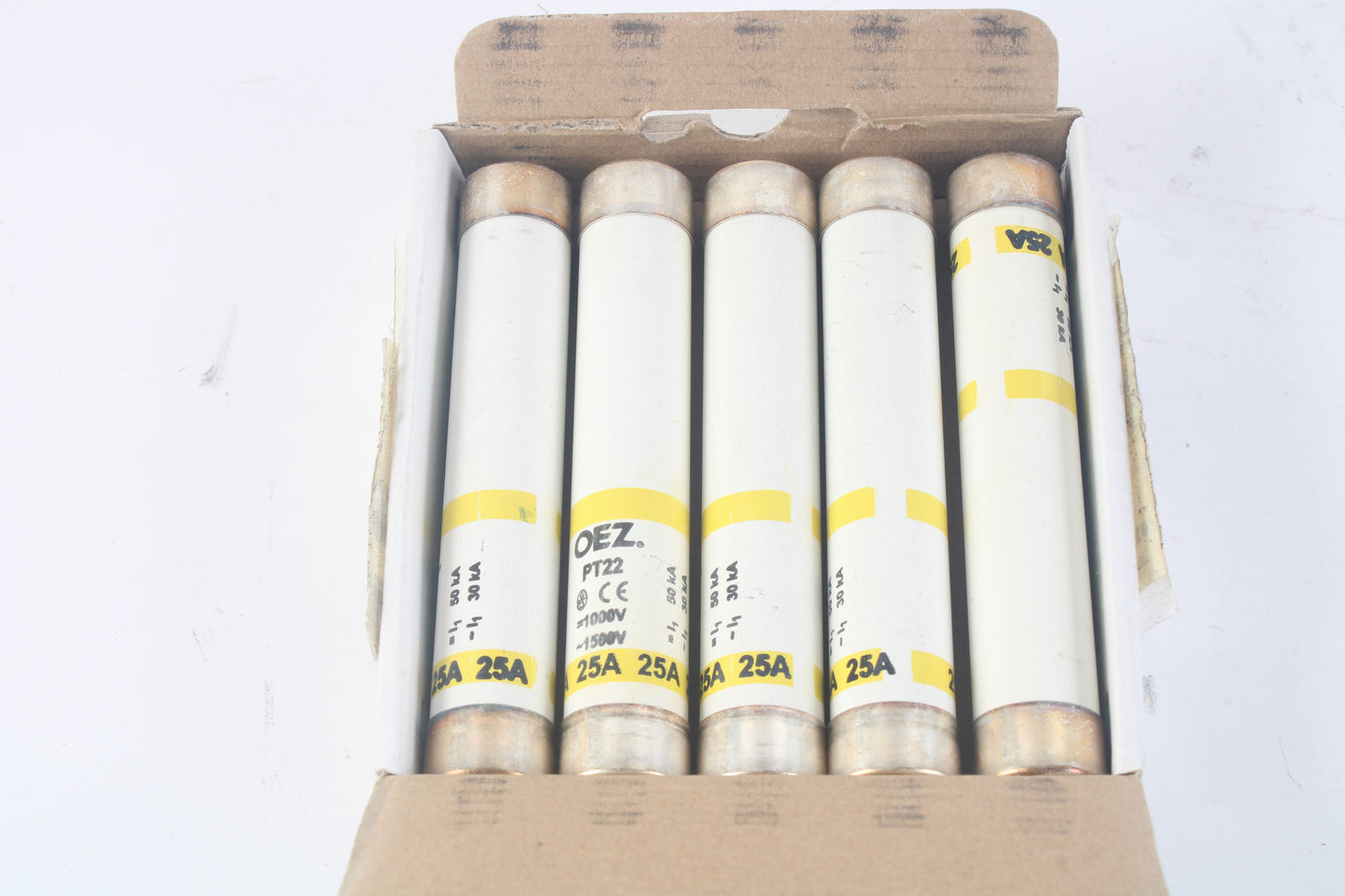 OEZ PT22 25A 08668 Fuse link DC1000V AC1500V Lot of 5 – NTC Tech