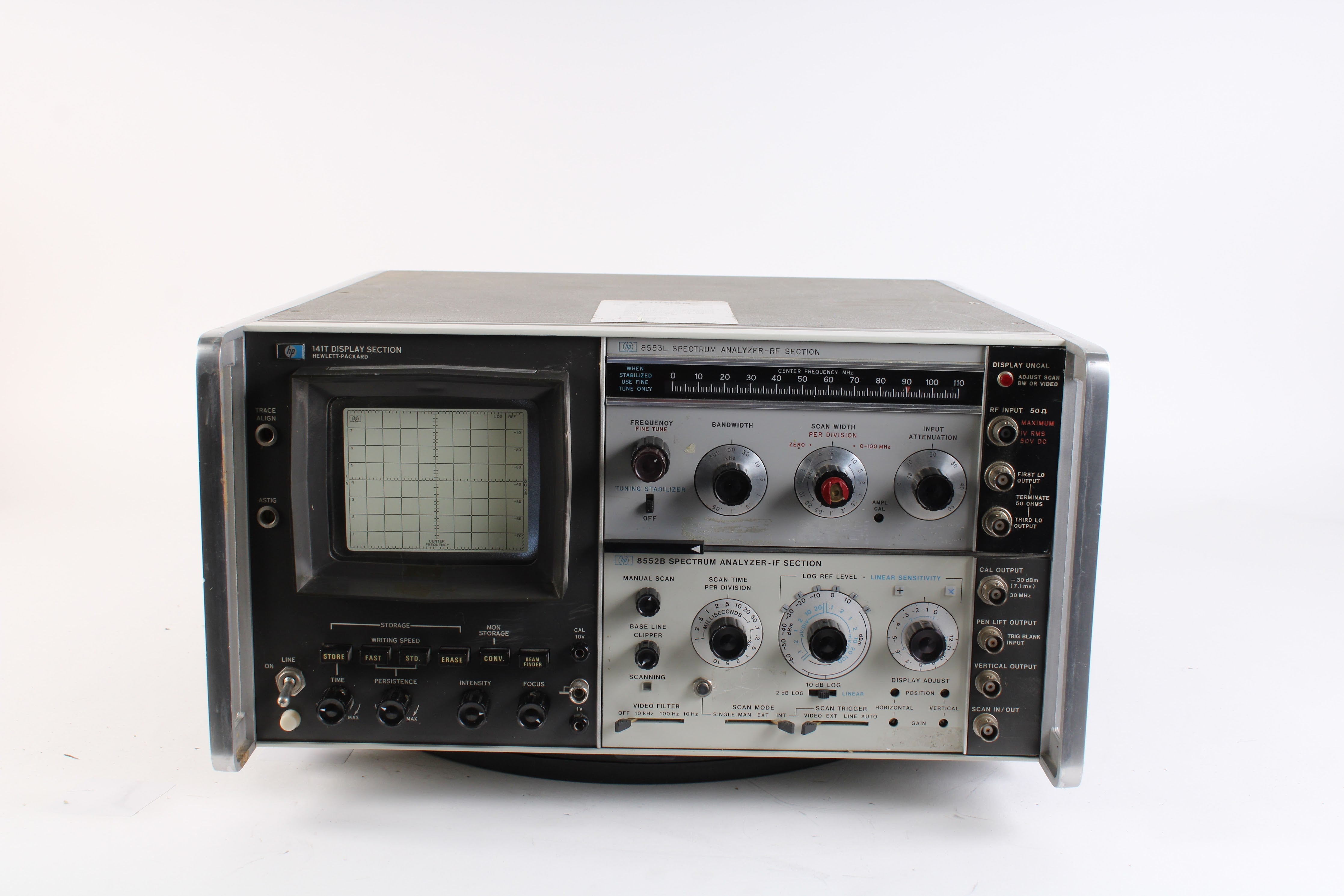 HP 141T Display with 8553L, 8552B Spectrum Analyzer Sections - AS IS ...