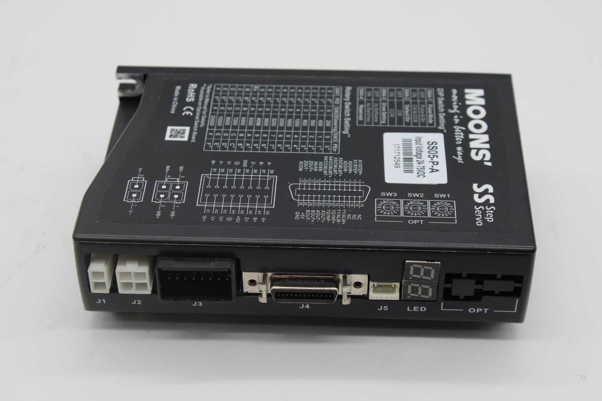 Moons SS05-P-A Step Servo 24-75VDC – NTC Tech