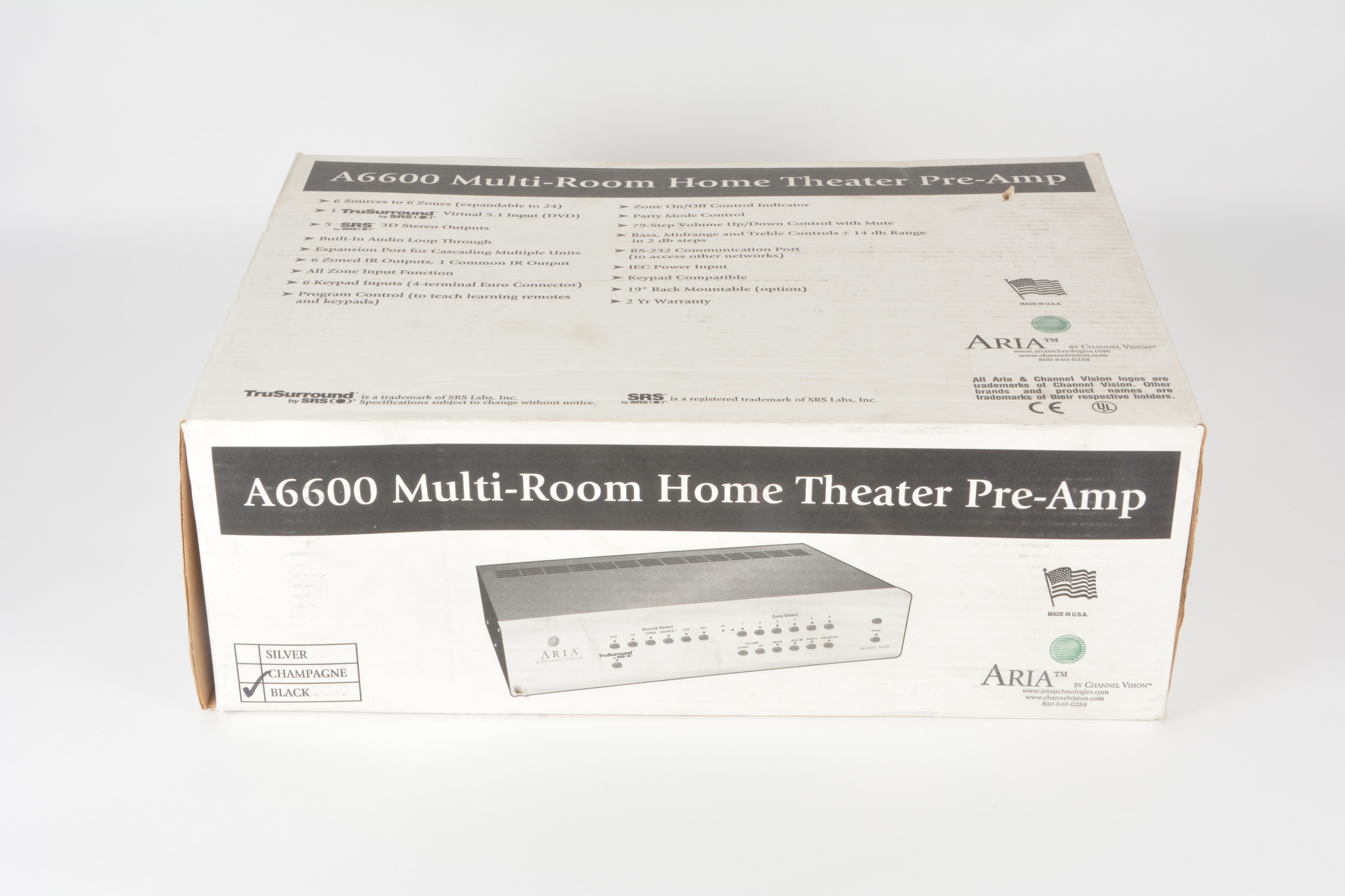 New Open Box Aria A6600 Multi-Room Home Theater Pre-Amp – NTC Tech