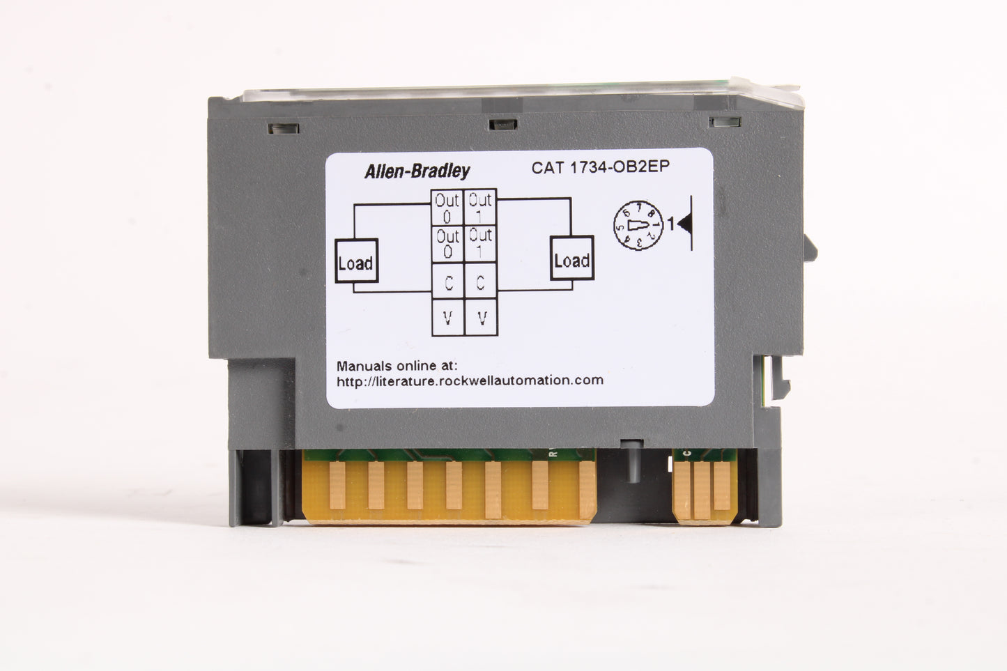 Allen Bradley 1734-OB2EP POINT I/O 24V DC 2A 2Channel Source Output Mo ...