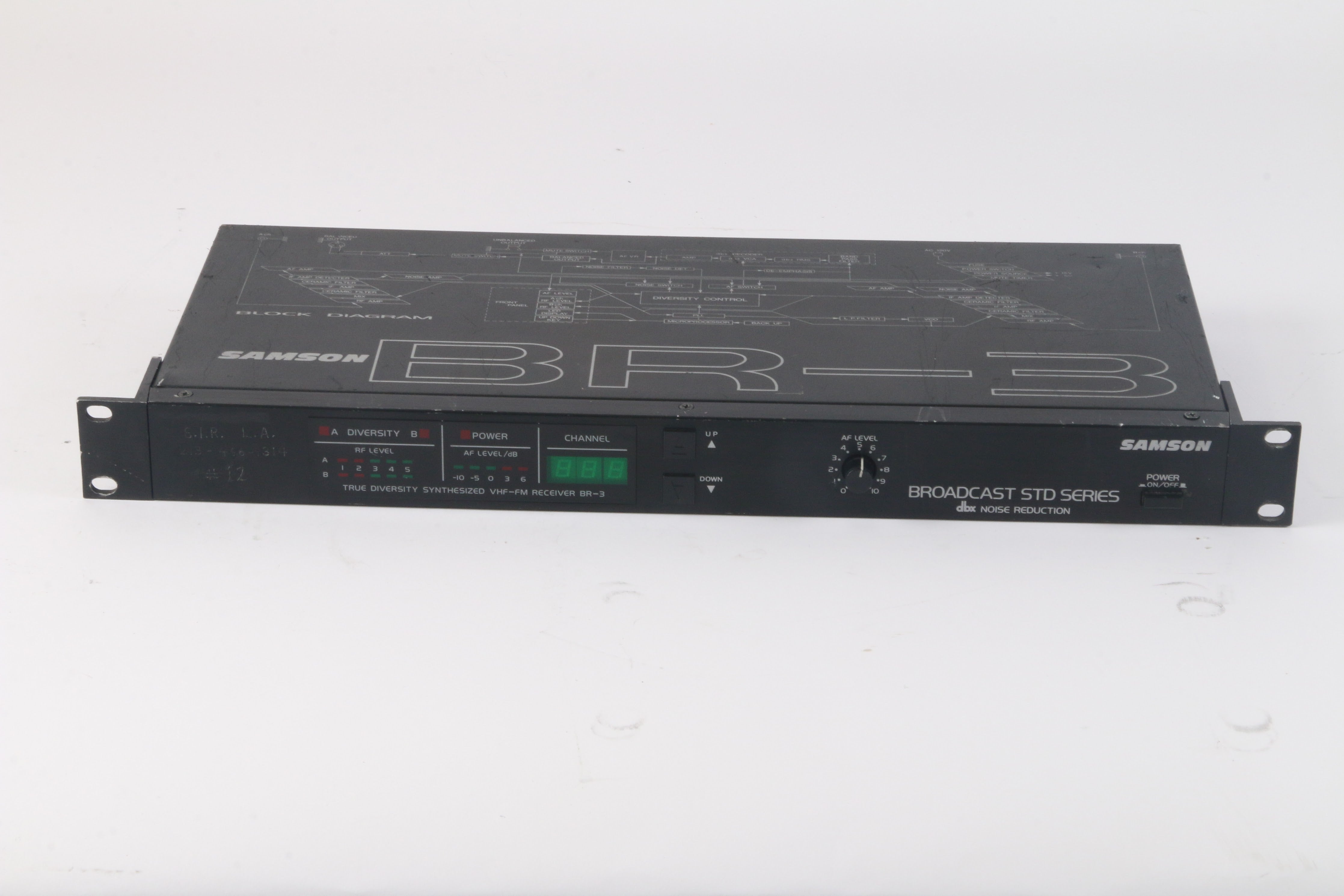 Samson BR-3 True Diversity Synthesized VHF-FM Broadcast Wireless Recei ...