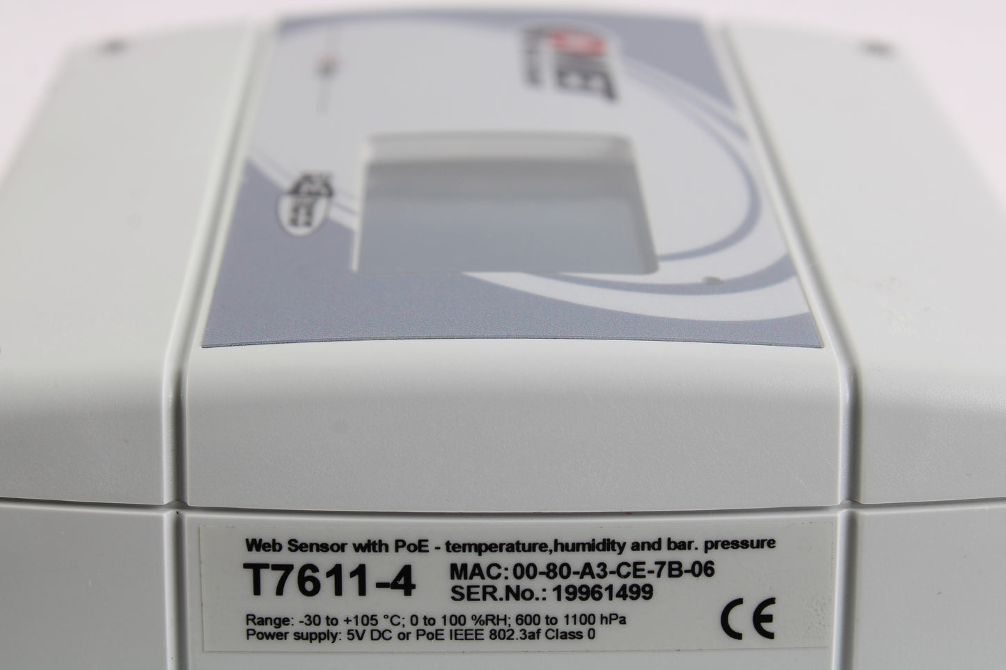 Comet T7611-4 Web Sensor With PoE Remote Thermometer Hygrometer Barome ...