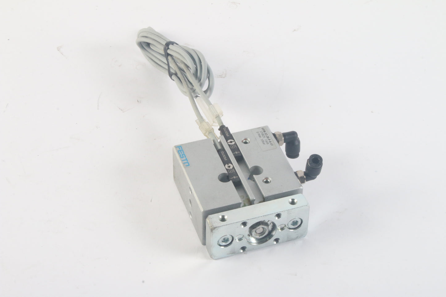 Festo DFM-12-20-P-a-GF Guided Slide Cylinder W/ 2x Festo Sensors – NTC Tech