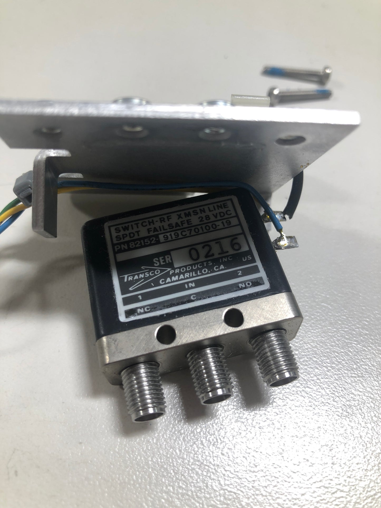 HP Agilent Transco Product 3106-0022 Microwave Coaxial Switch 82152-91 ...