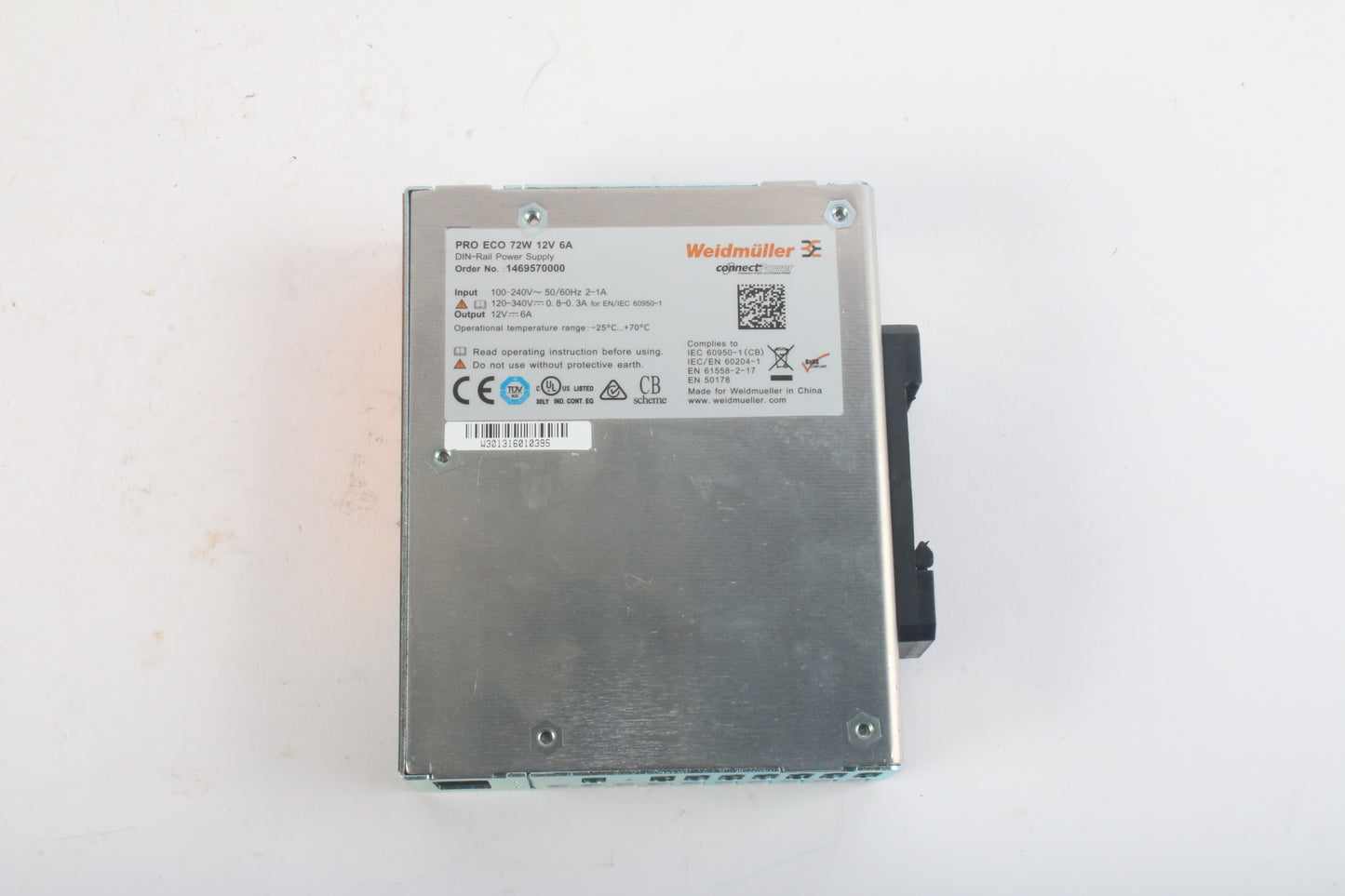 Weidmulller PRO ECO 72W 12V 6A DIN-Rail Power Supply 1469570000 – NTC Tech