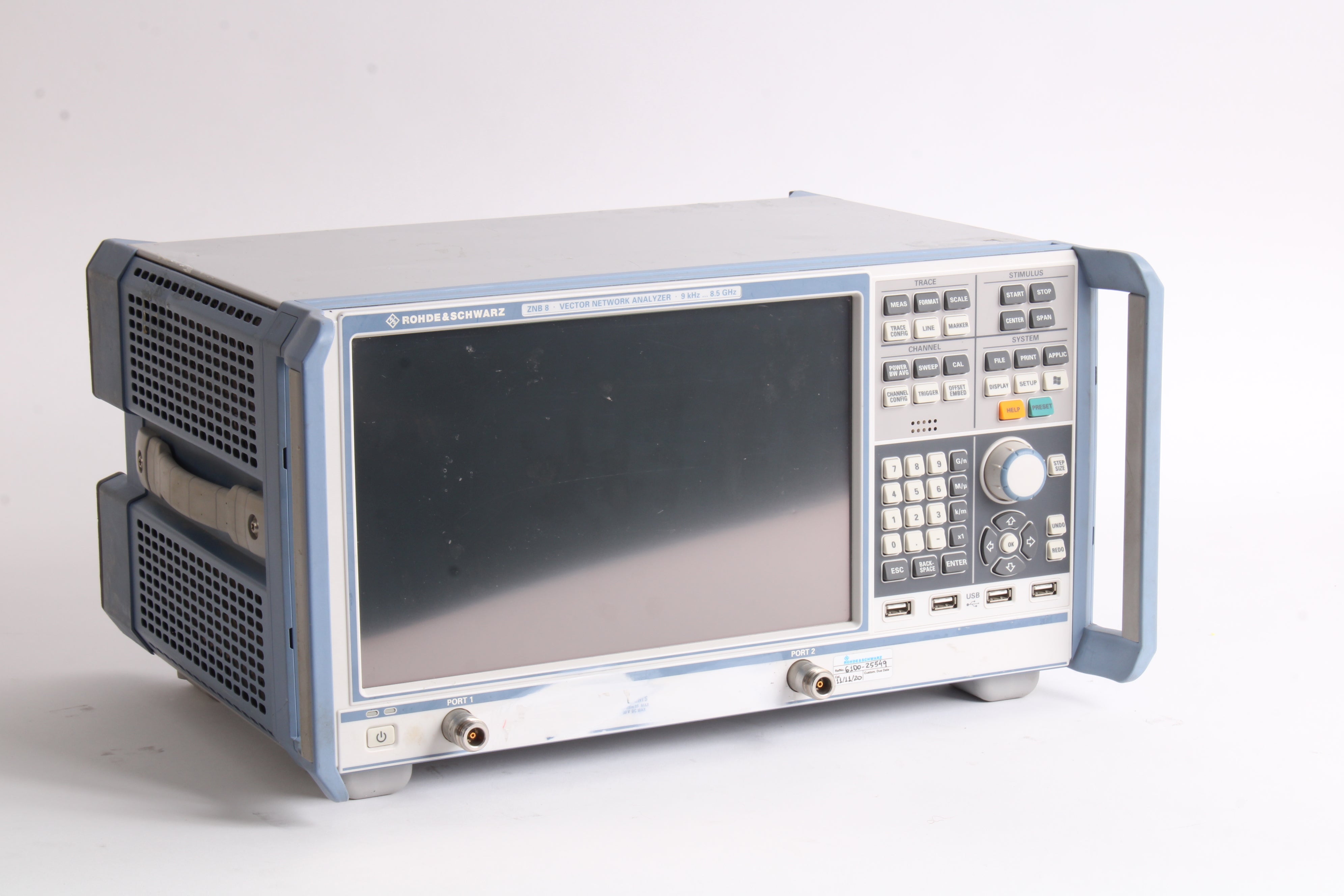 R+S Rohde & Schwarz ZNB 8 Vector Network Analyzer 9kHz-8.5Ghz, GPIB, Z ...