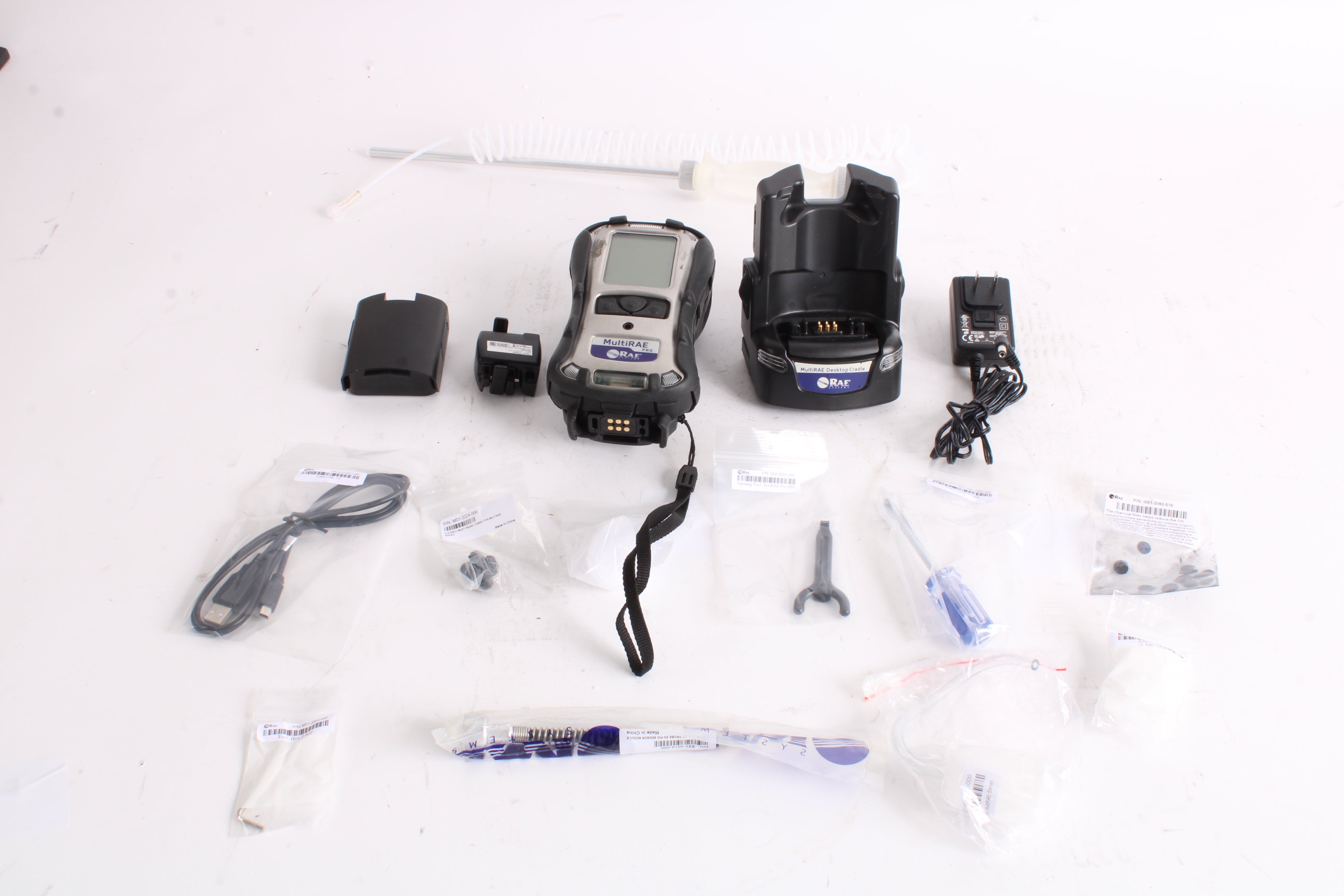 Rae PGM6248 MultiRAE Pro Sensors OXY CO VOC LEL H2S Gamma W/ Probe & A ...