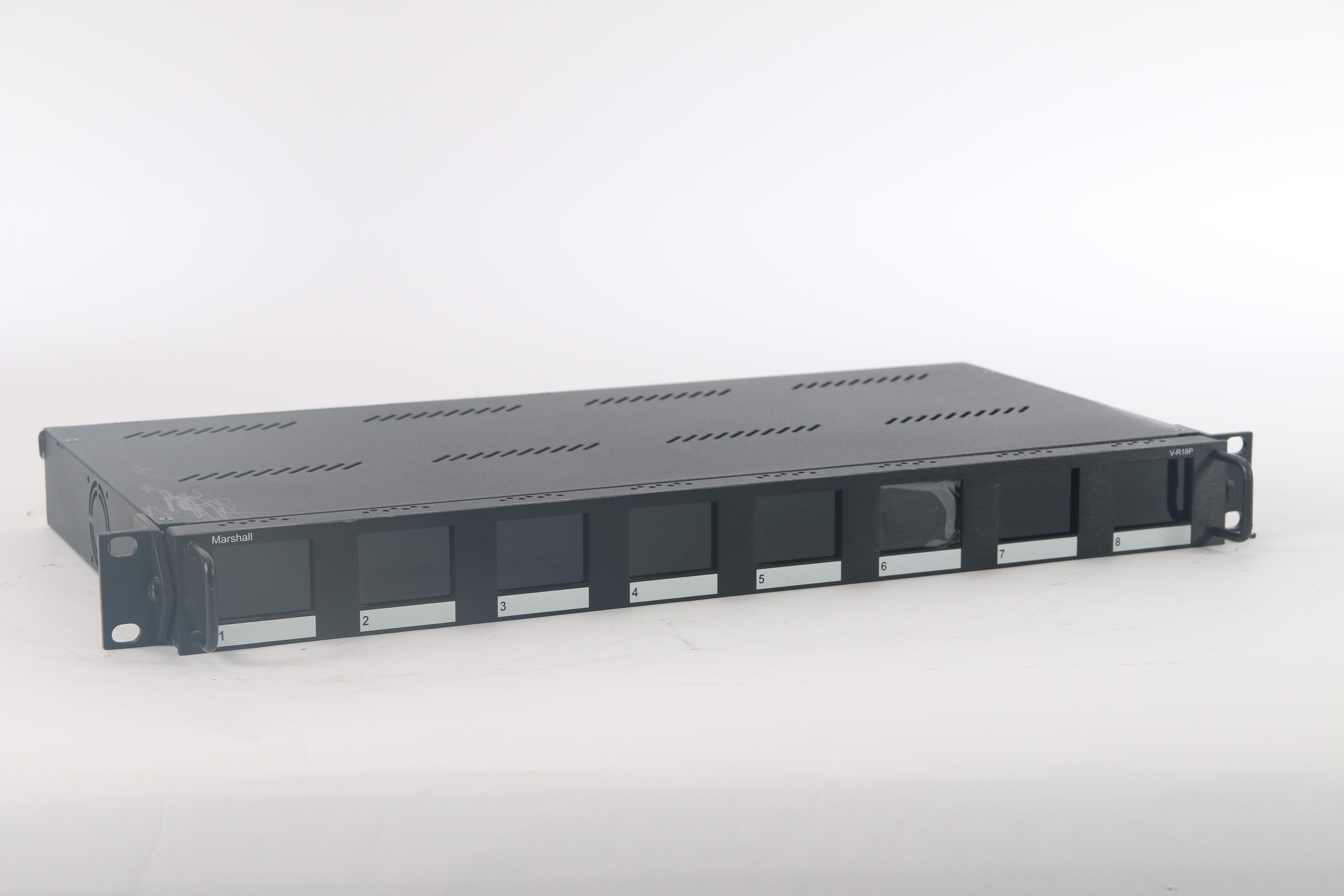 Marshall v-R18P 8x1.8-Inch LCD Monitors in a Rack – NTC Tech