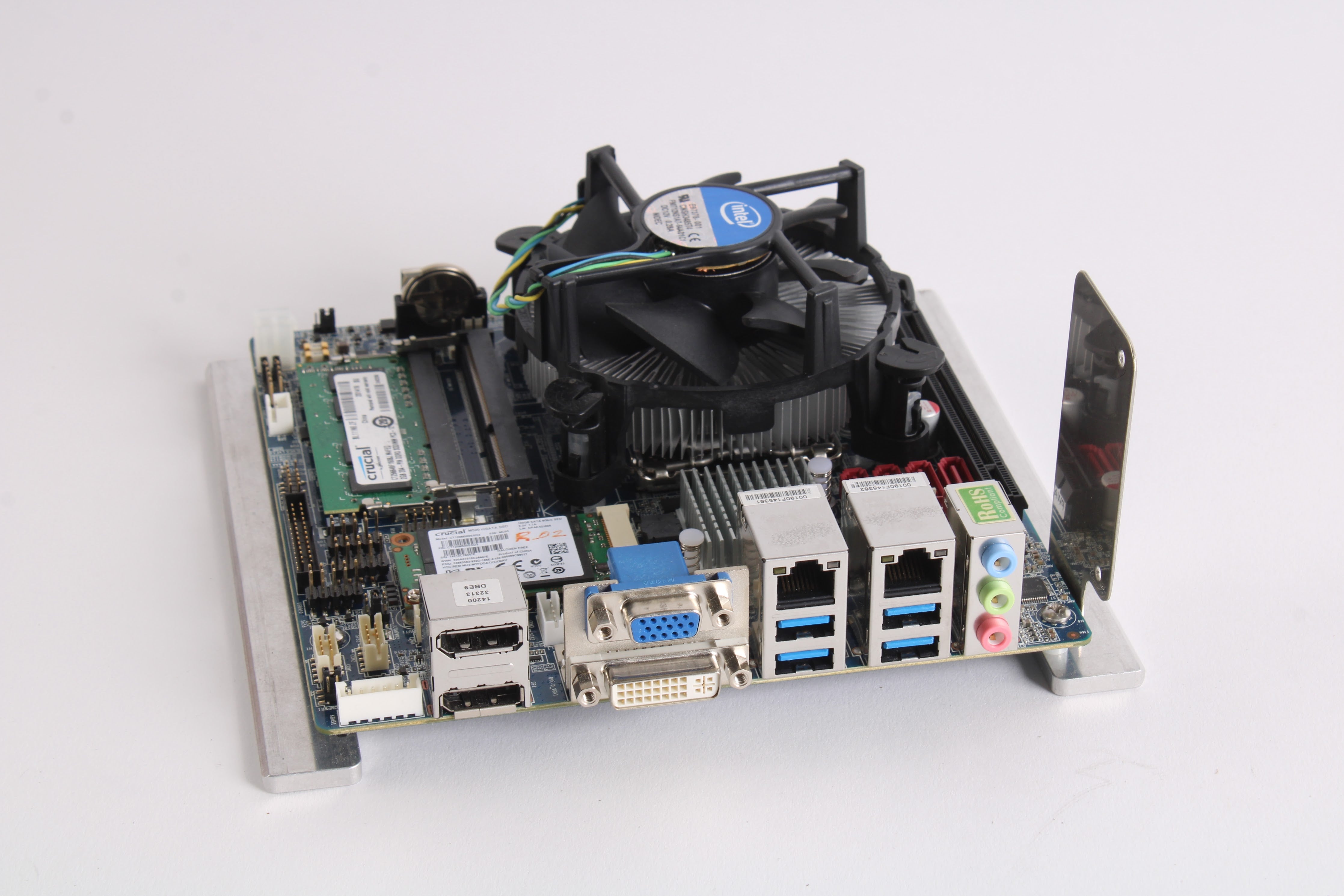 BCM Advanced Research MX87QD Mini-ITX Motherboard Intel i5-4670 3.4GHz ...