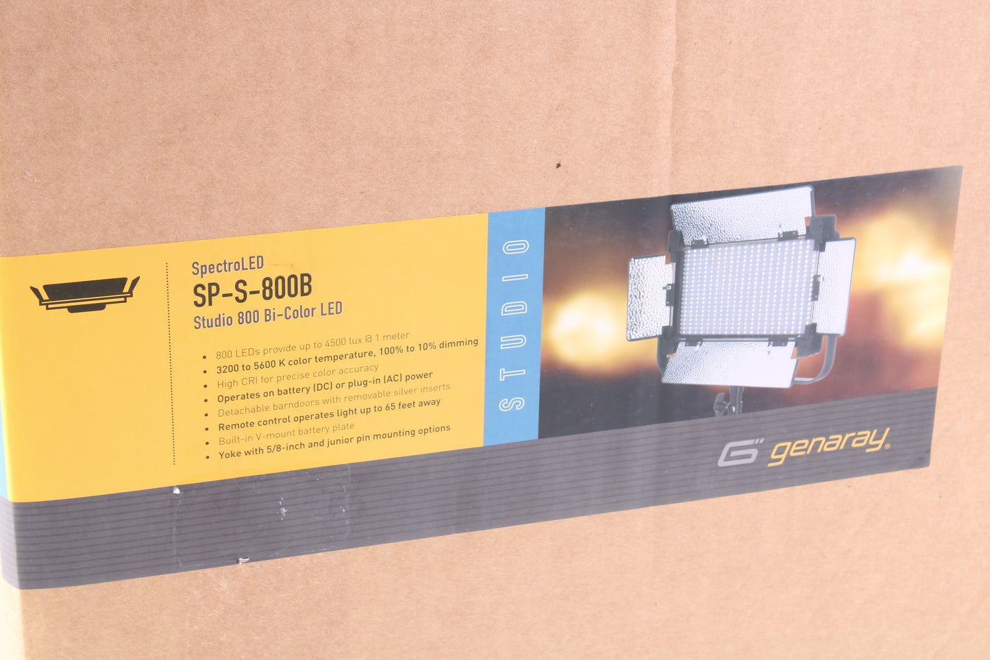 Genaray SP-S-800B Spectro 800 Bi-Color Studio LED Light – NTC Tech