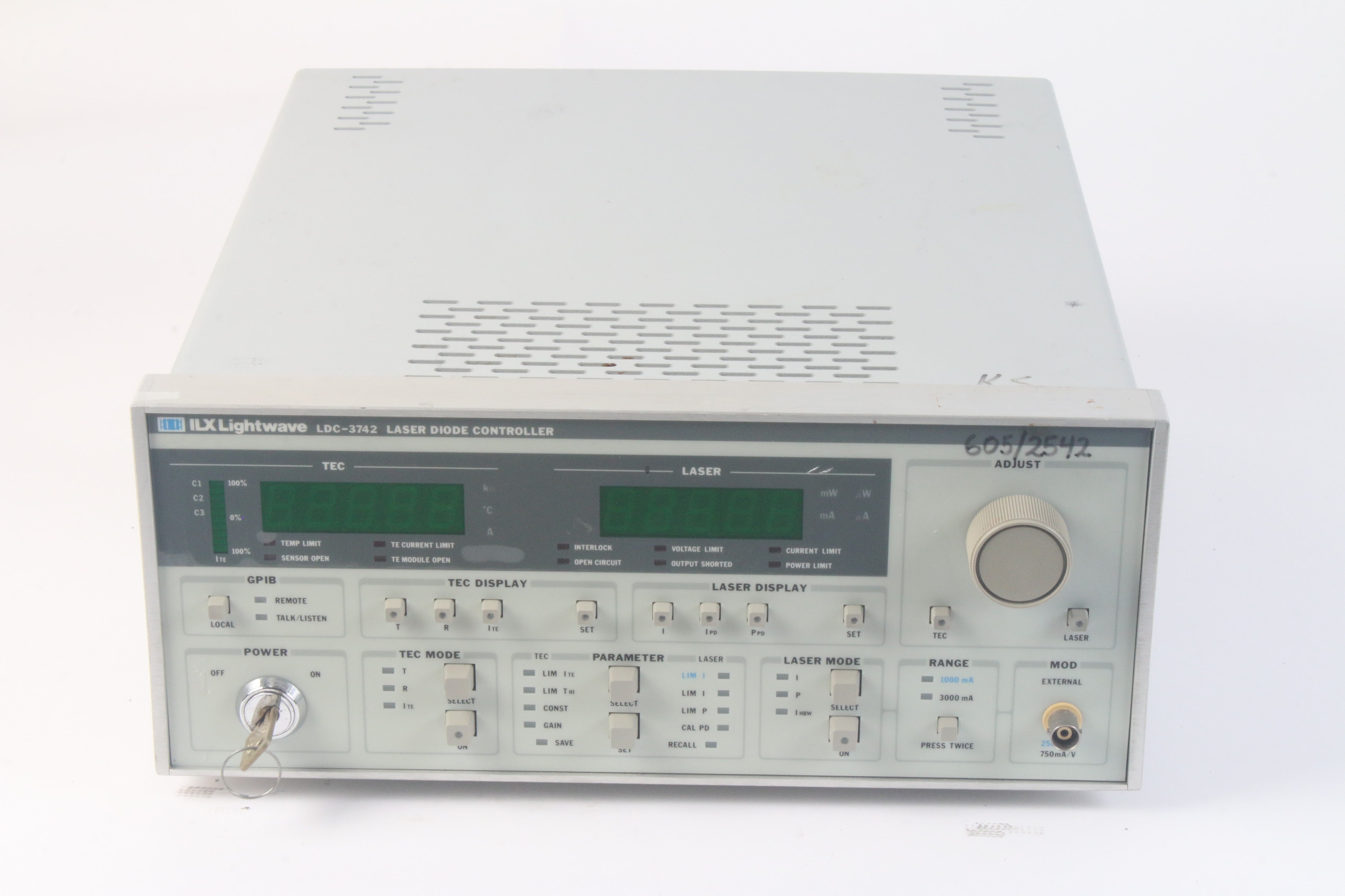 ILX Lightwave / Newport LDC-3742 Laser Diode Controller with Power Key ...