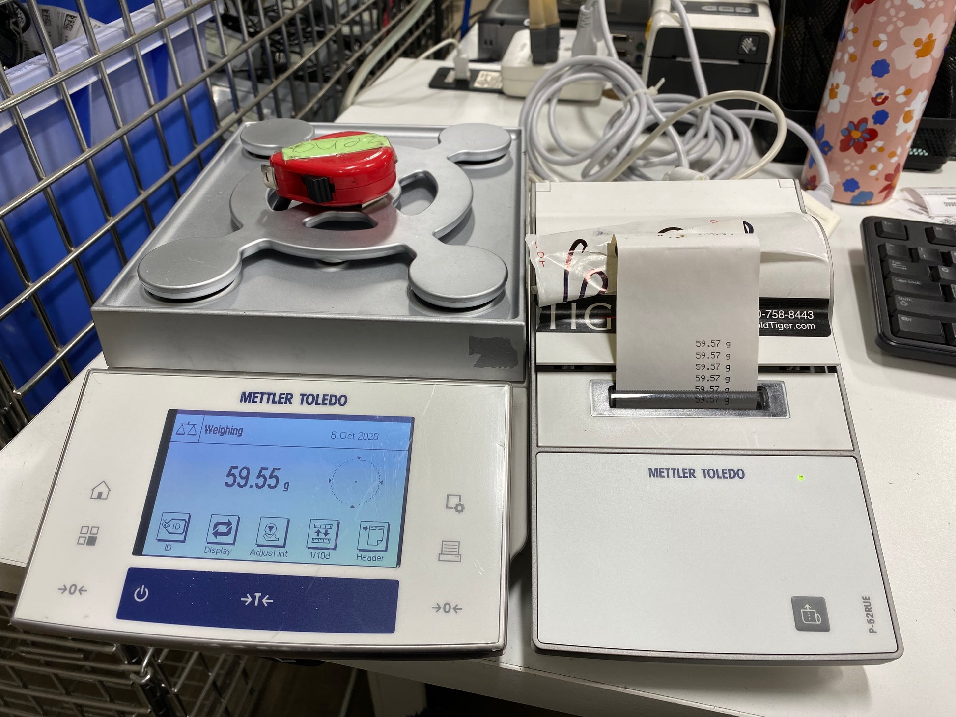 Mettler Toledo XS6002S Precision Balance Scale W/ P-52RUE Lab Data Wri – NTC Tech