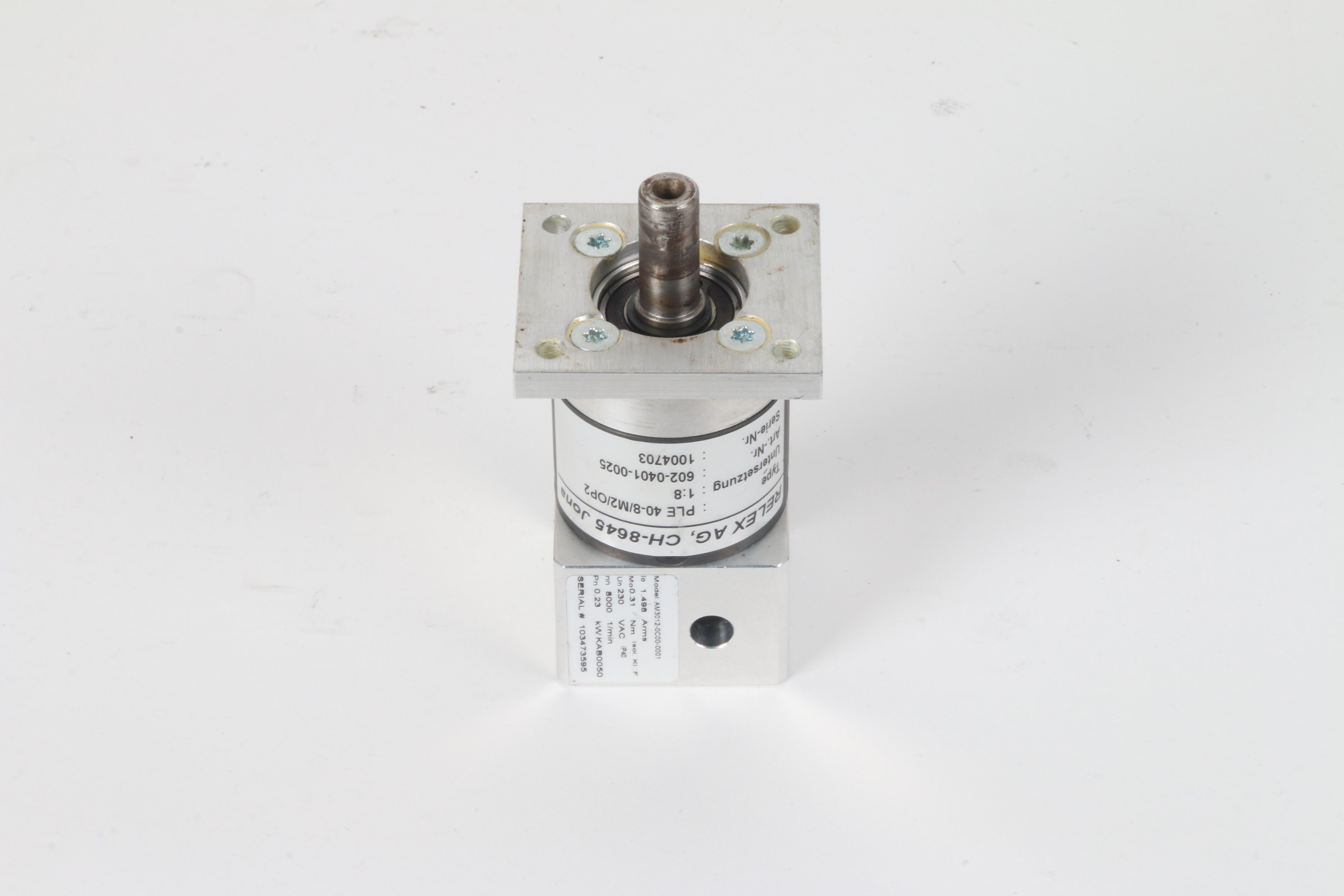 Reflex AG CH-8645 Jona Gear Reducer Gear Ratio 1:8 Variable Speed Ship ...