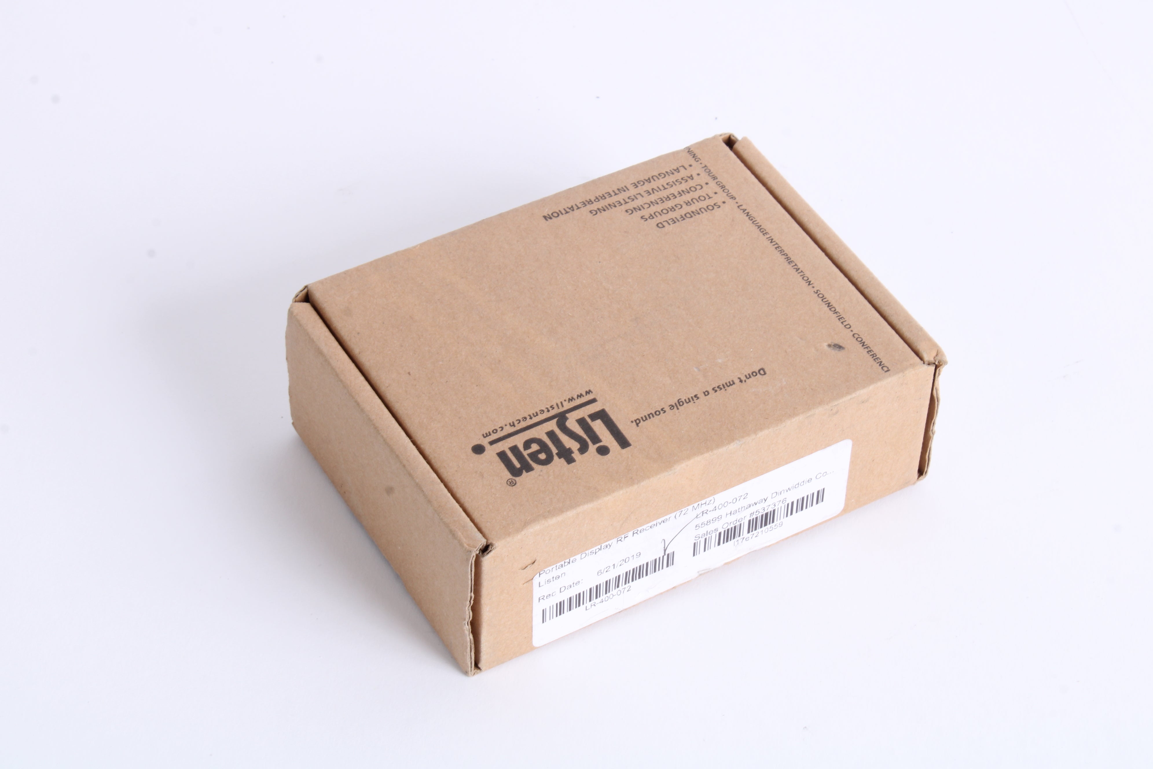 Listen LR-400-072 72 MHZ Portable Display FM Receiver, W/LCD, SmartCha ...