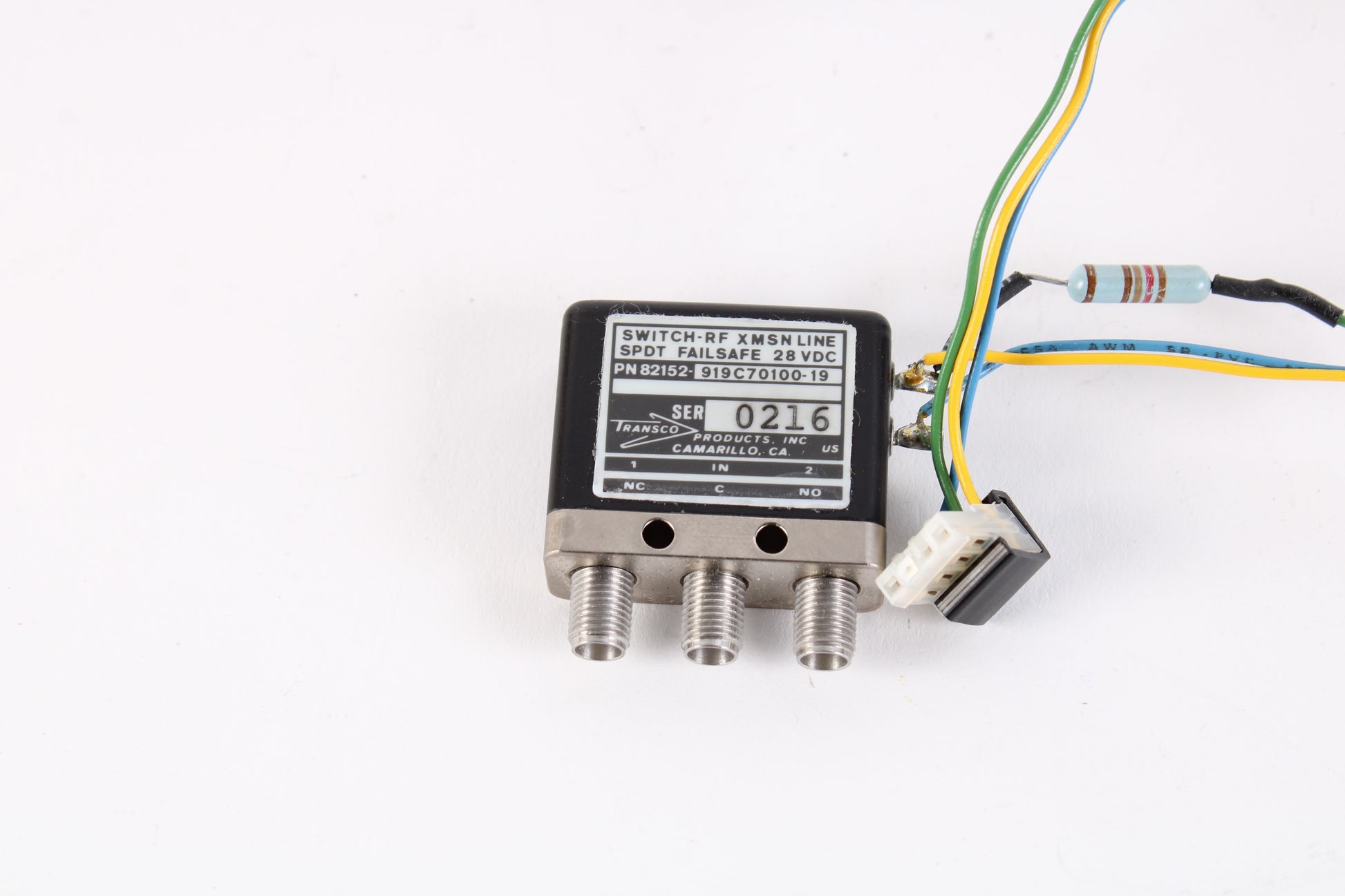 HP Agilent Transco Product 3106-0022 Microwave Coaxial Switch 82152-91 ...