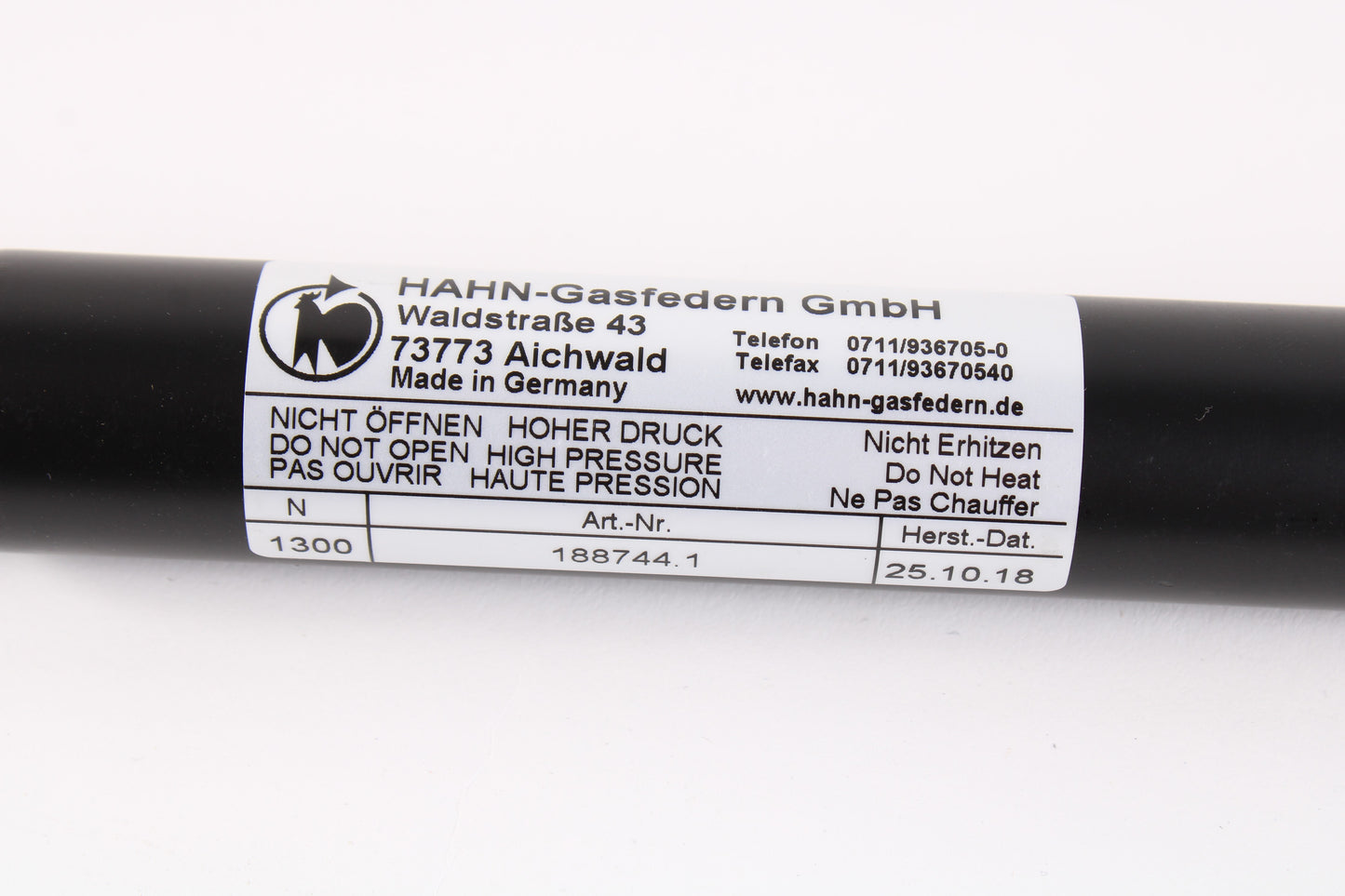 Hahn-Gasfedern 188744.1 Cylinder – NTC Tech