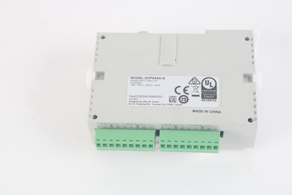 Delta DVP04AD-S Programmable Logic Controller Analog Input Module – NTC Tech