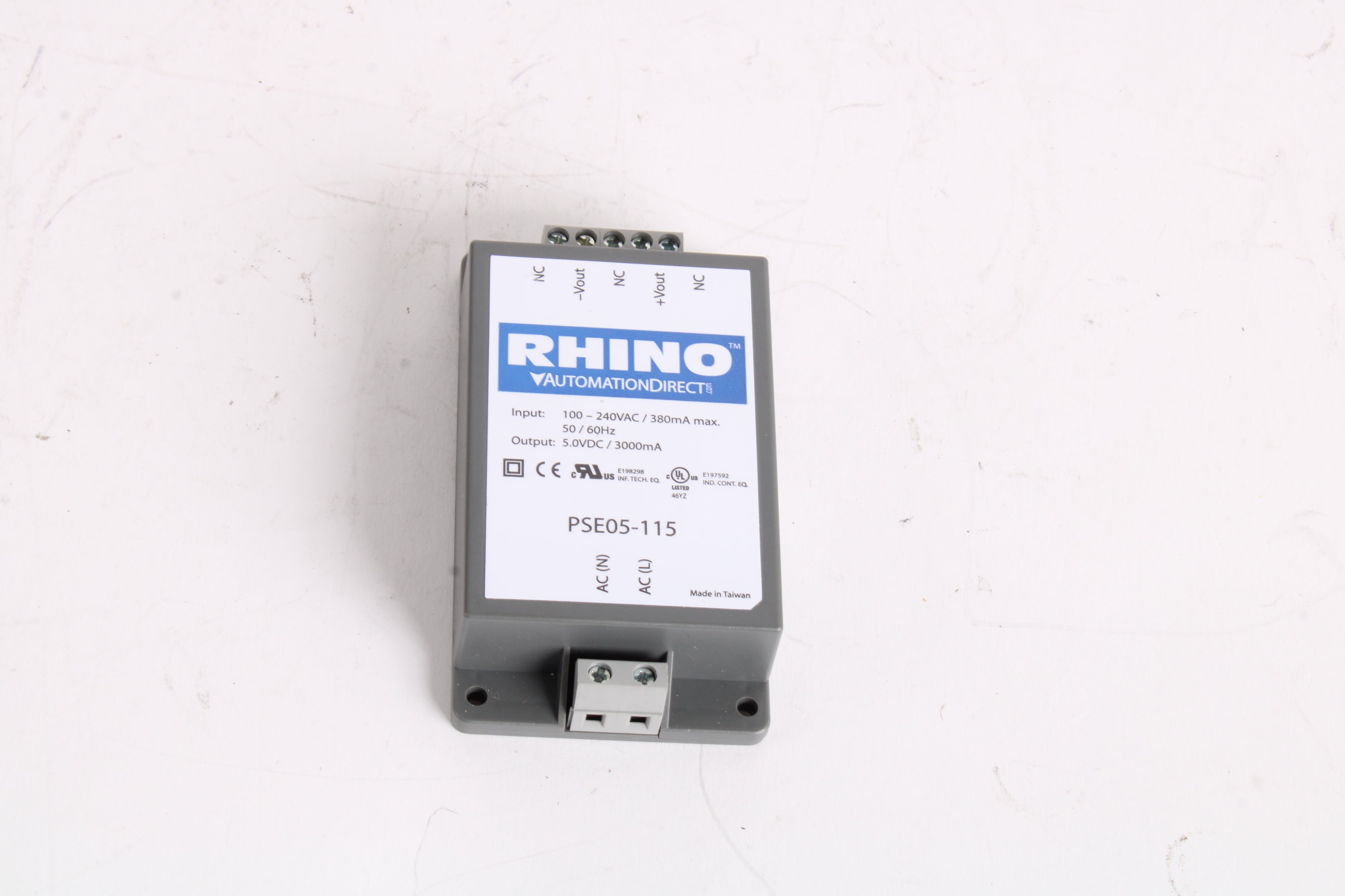 Automation Direct Rhino PSE05-115 Switching Power Supply 5V 3A – NTC Tech