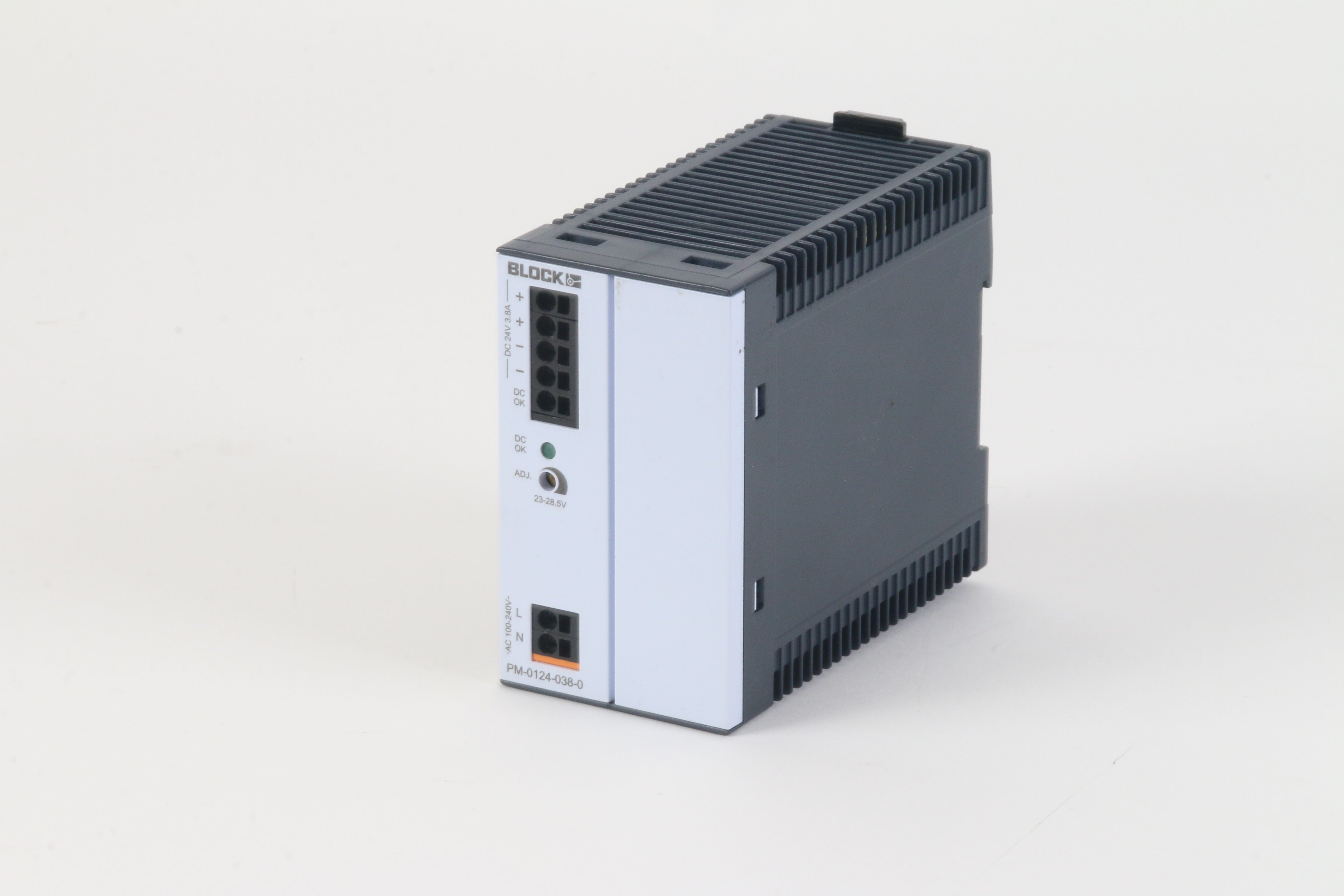 Block PM-0124-038-0 DC24V 3.8A Switching Power Supply – NTC Tech