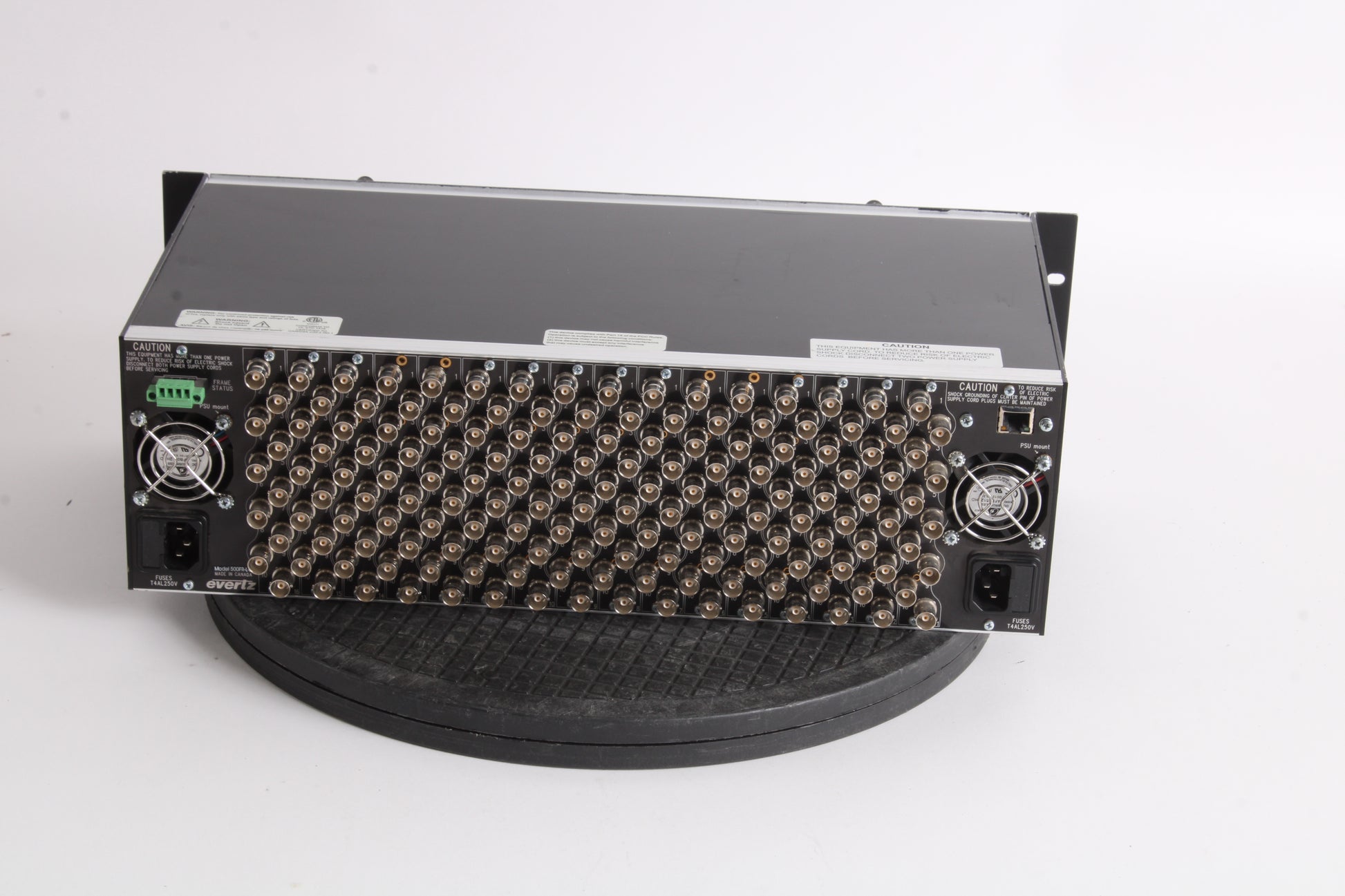 Evertz 500FR-L-D Exponent High Density Distribution Frame W/15x 500DA ...