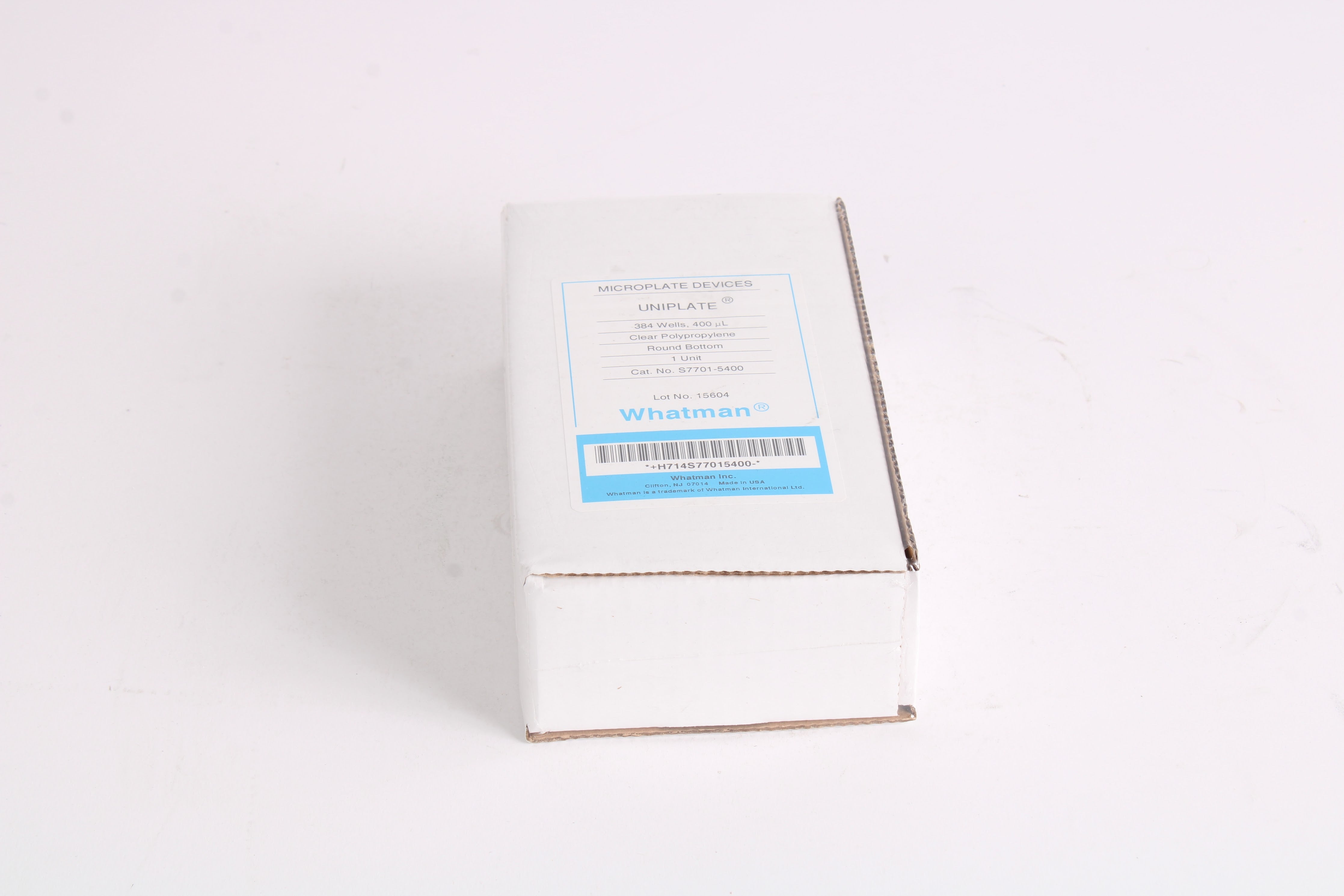 Whatman S7701-5400 384 Wells, 400uL Clear Polypropylene Round Bottom 1 ...