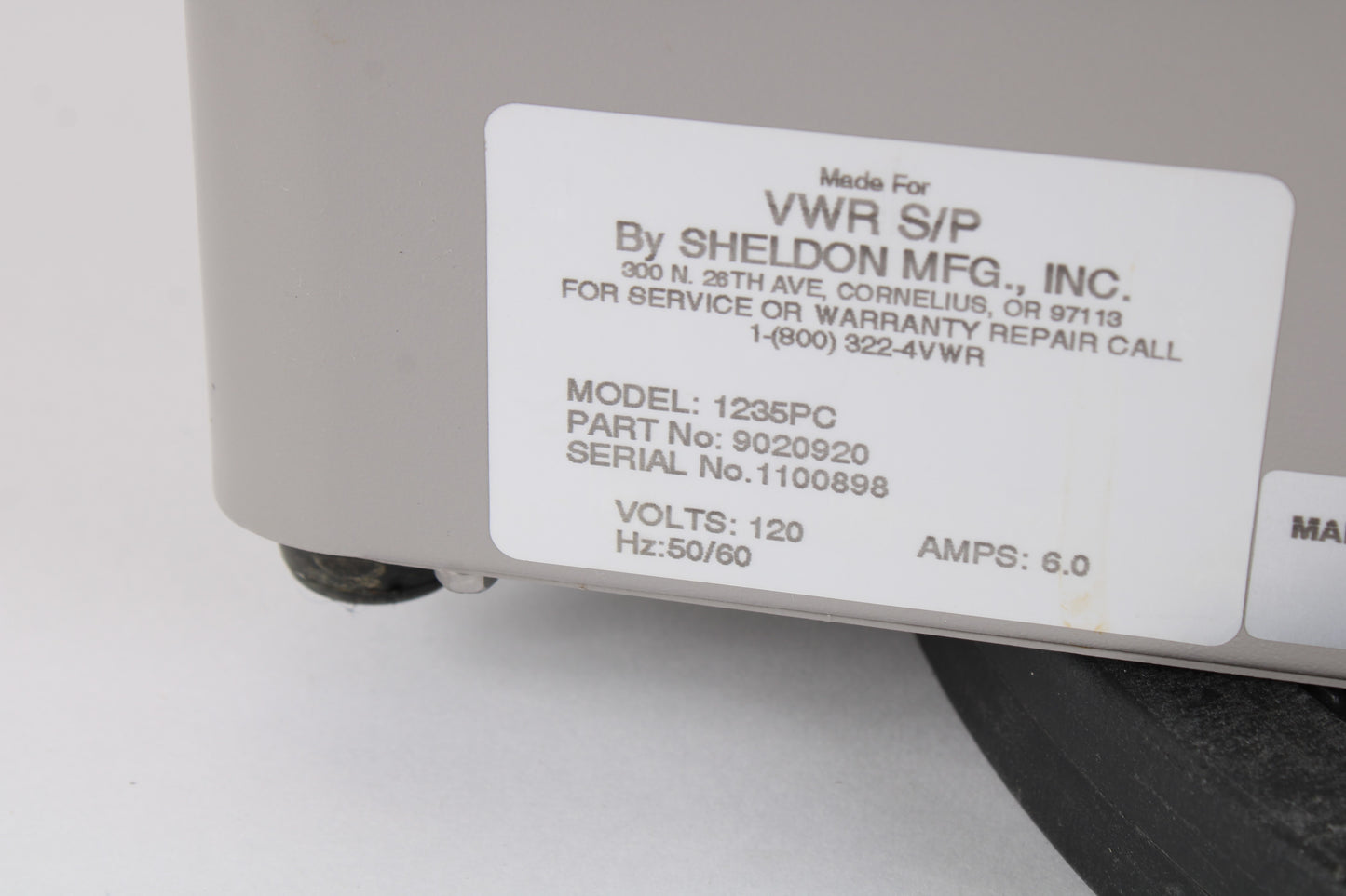 VWR Scientific 1235 PC Digital Water Bath 9020920 - Fair Condition ...