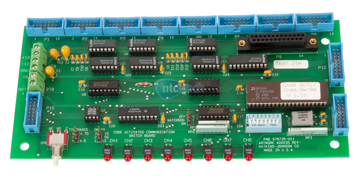 Watkins Johnson Code Activated Communication Switch Board 978736-001 ...