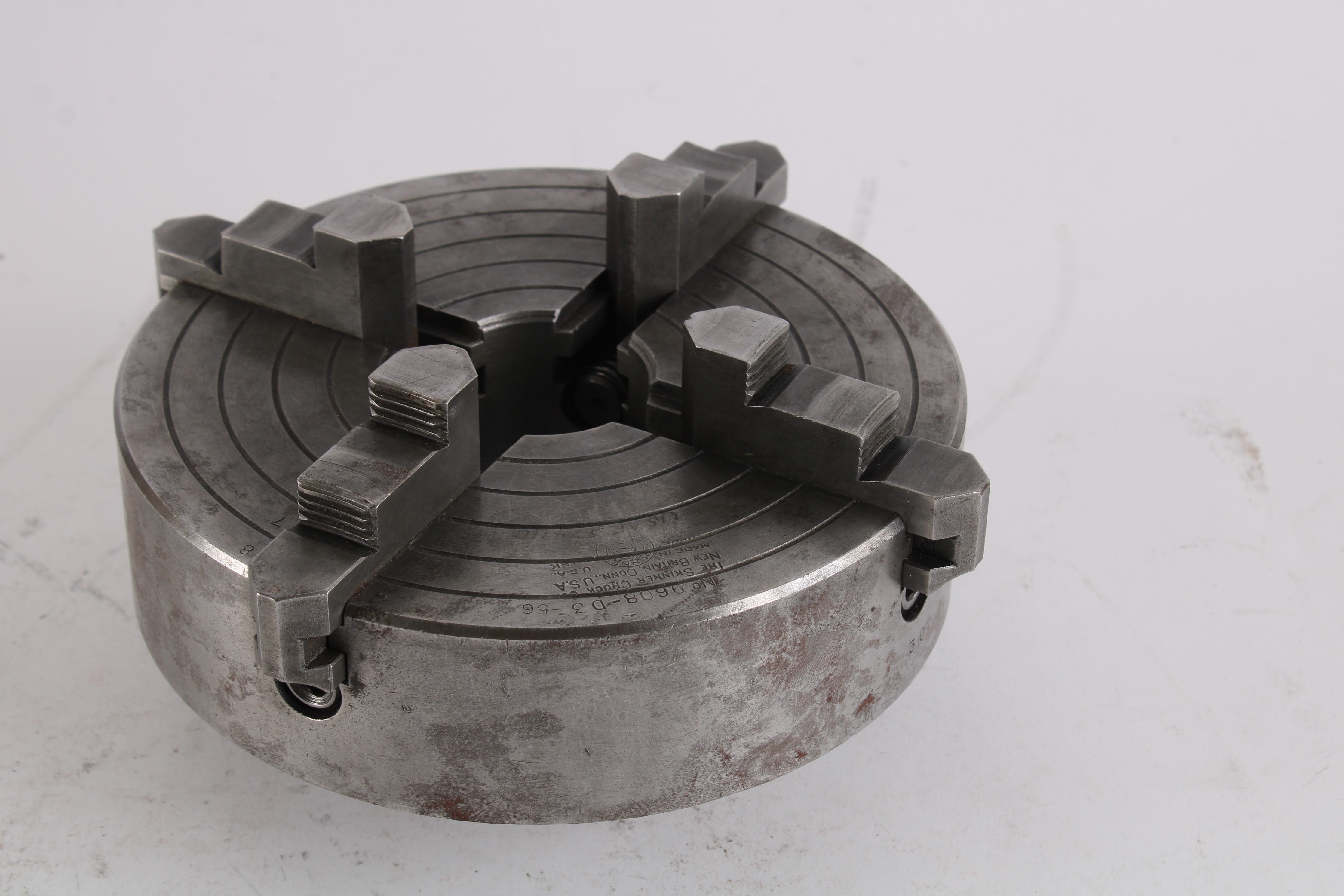 The Skinner Chuck Company 6908-D3-56 Lathe Chuck 8", Inner Hole 2", 4 ...