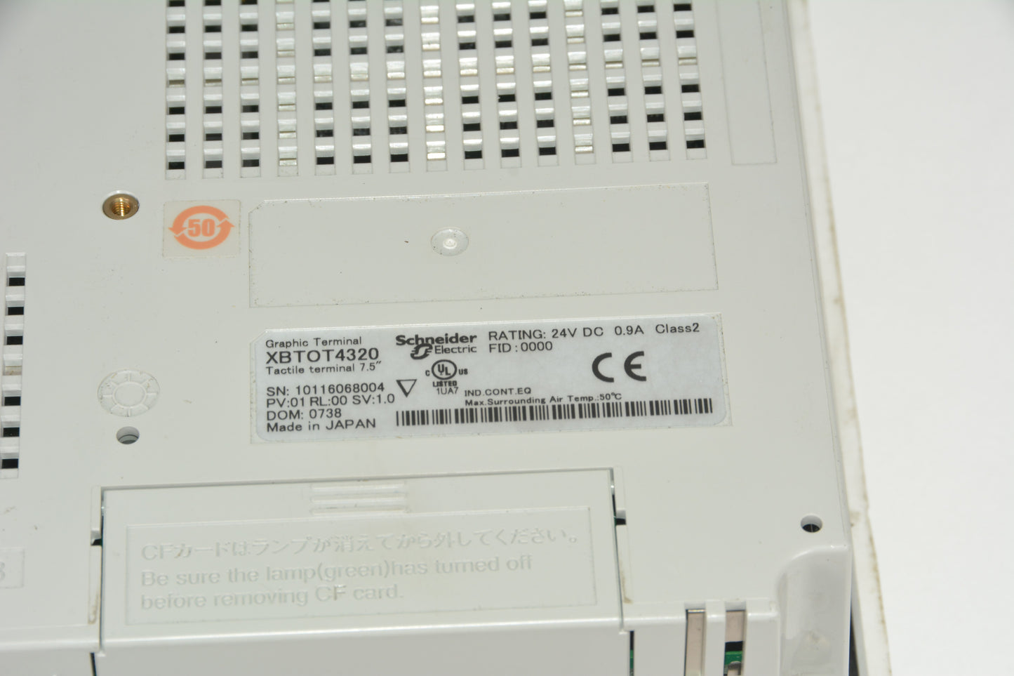 Schneider Electric XBT0T4320 Telemecanqie Magelis Opti Controller Pane ...
