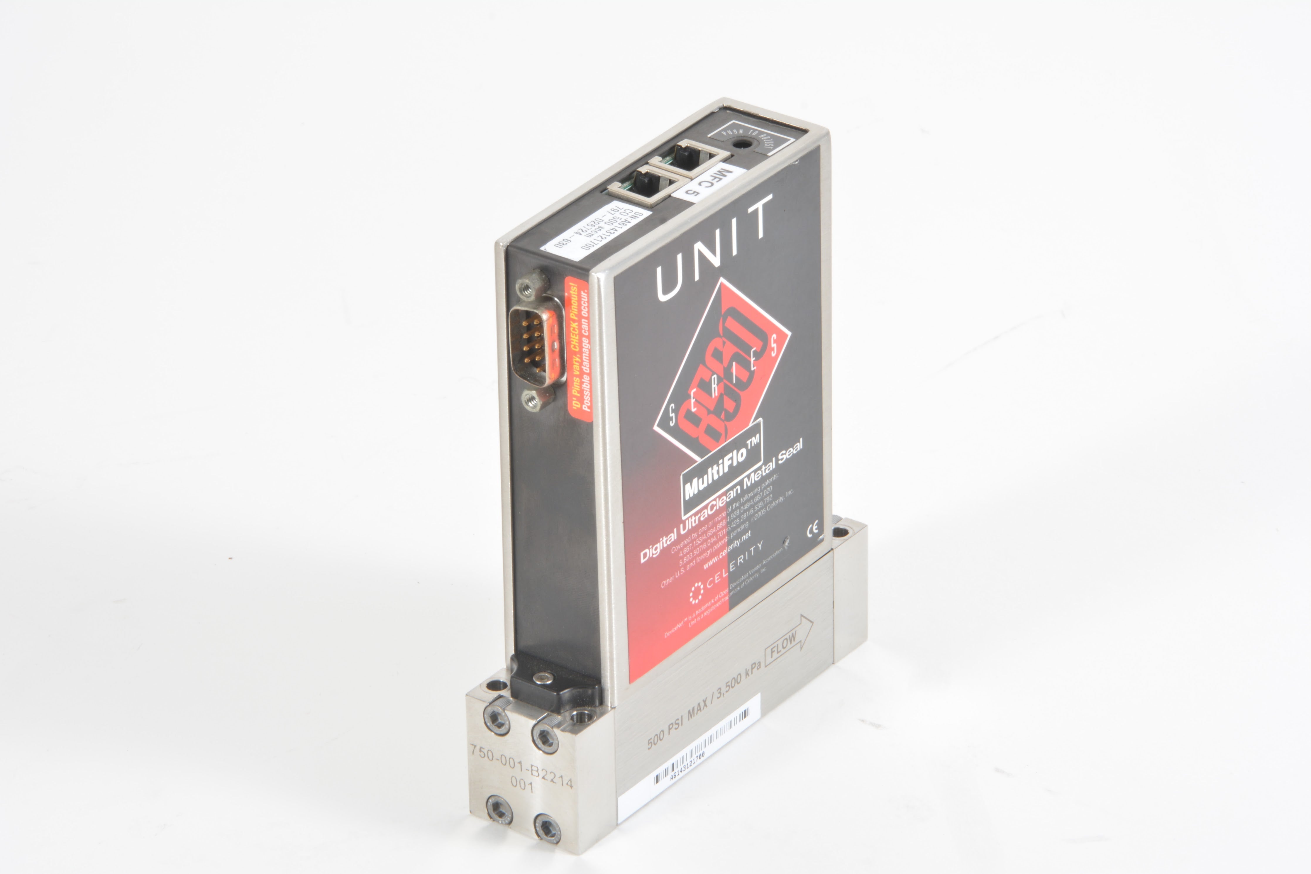 Celerity Unit MultiFlo UFC-8561 CO 500sccm Digital Mass Flow Controlle ...