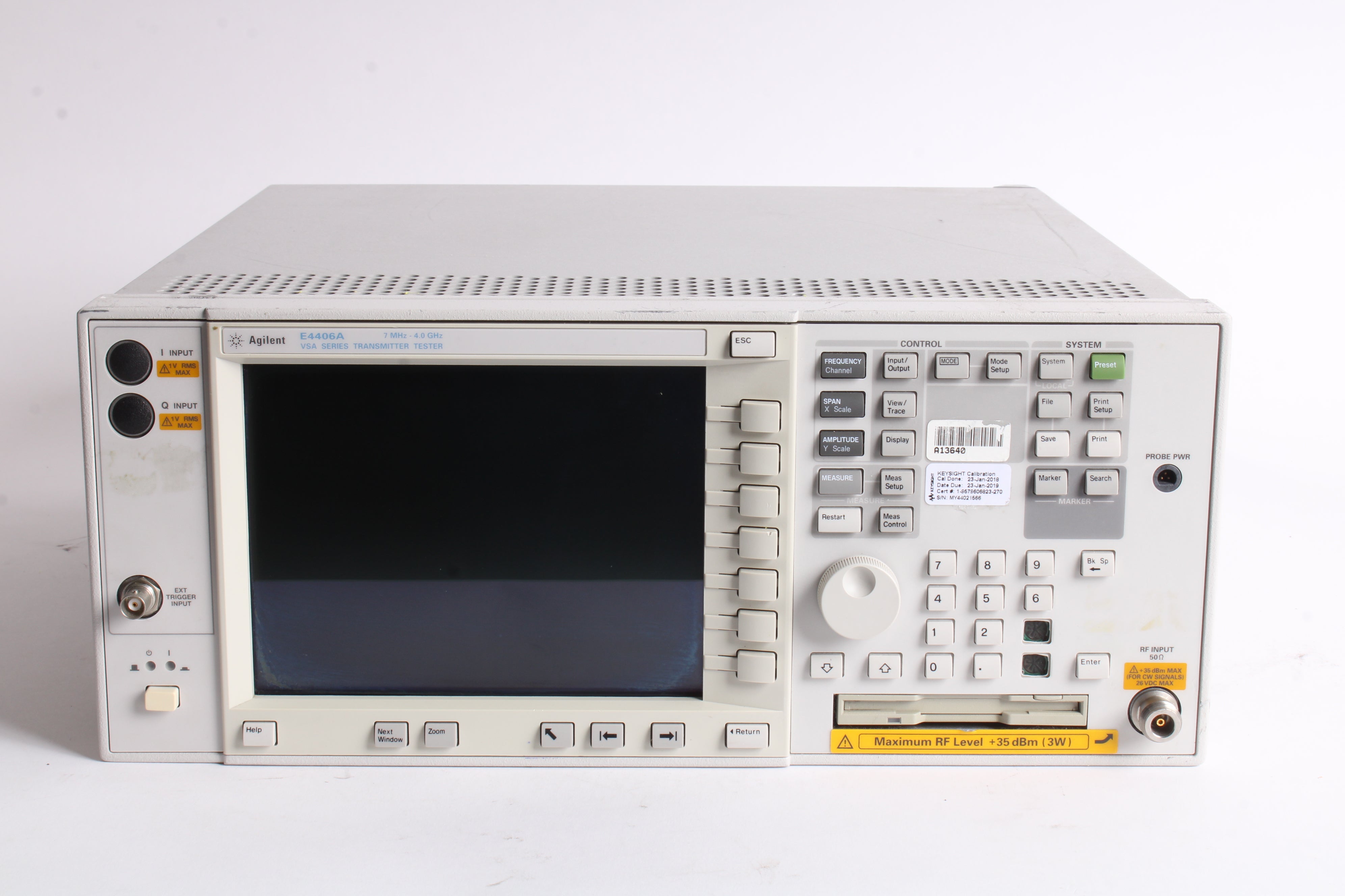 Agilent E4406A 7 MHz to 4 GHz VSA Transmitter Tester ATO-17007 AS IS P ...