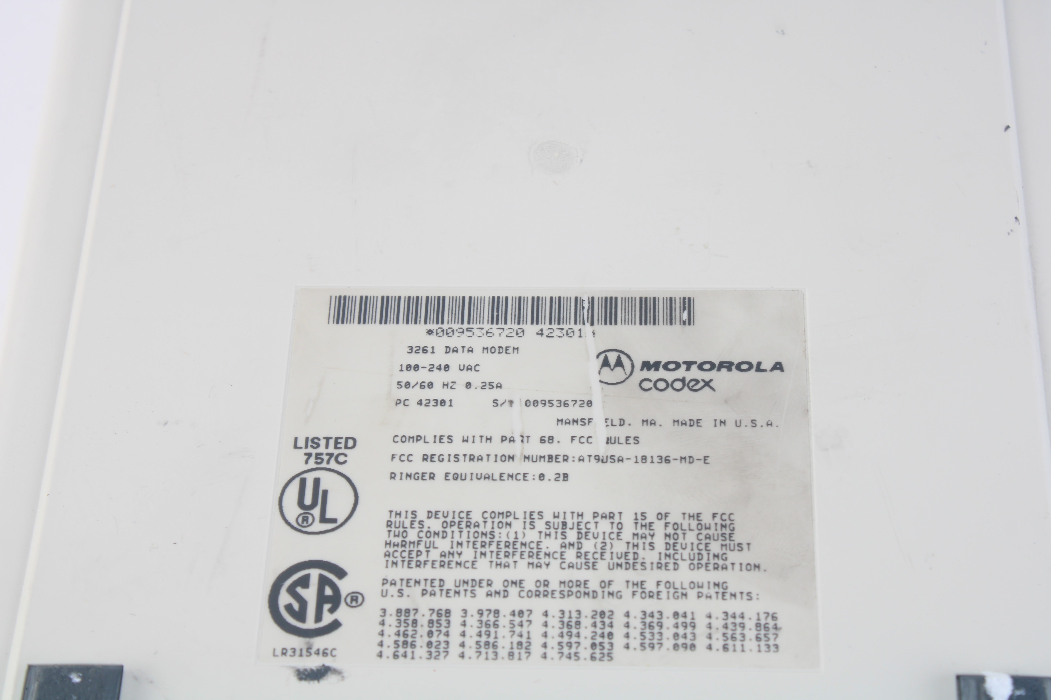 Motorola Codex 3261 Data Modem – NTC Tech