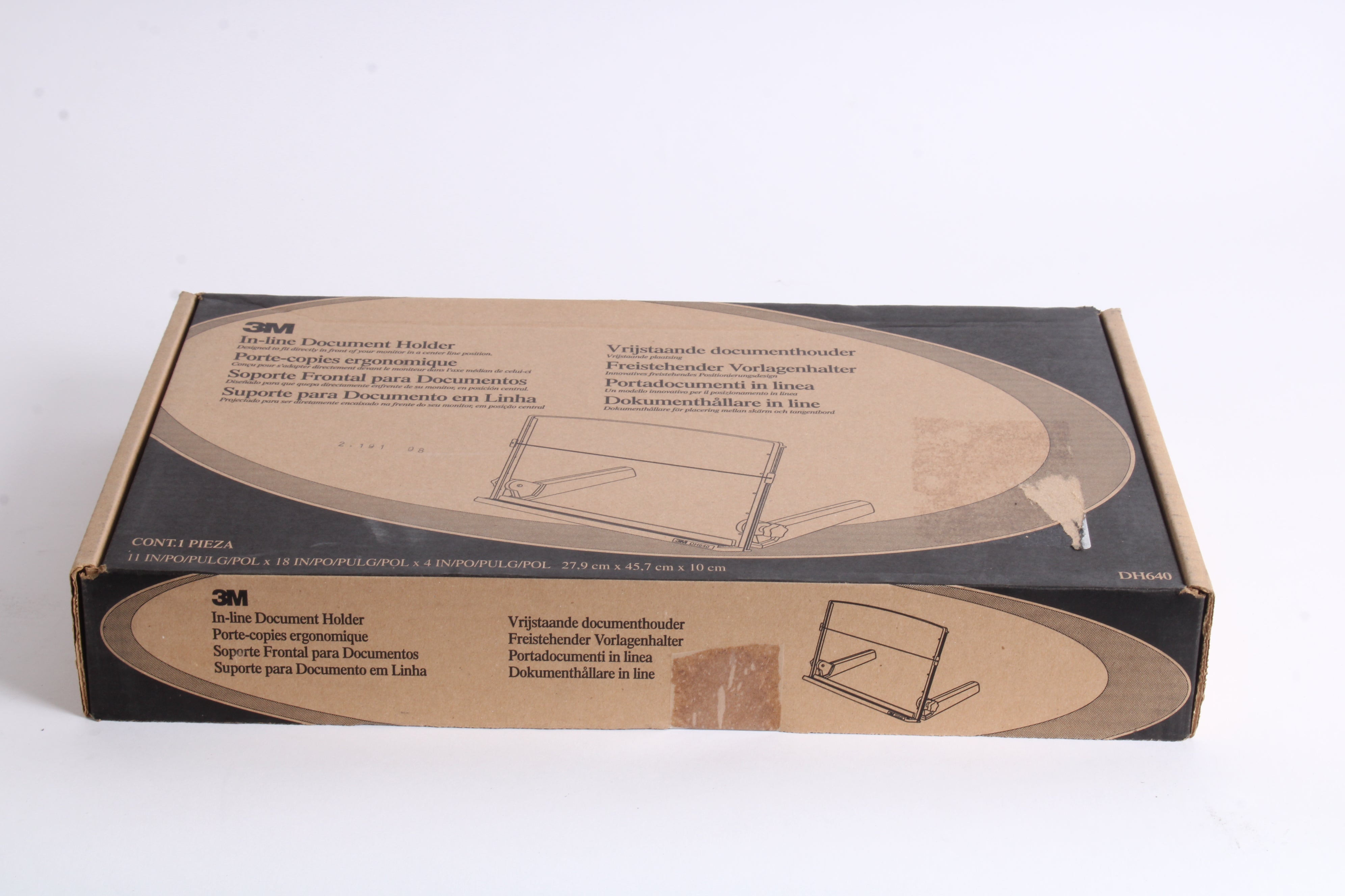 3M DH640 Adjustable In-Line Document Holder with Elastic Line Guide ...