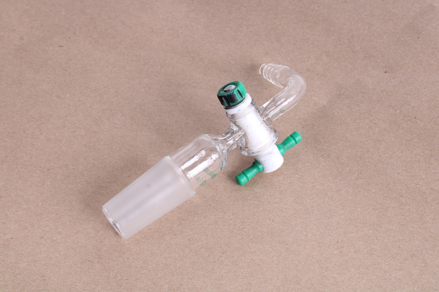 Chemglass Adapter, Flow Control, 90 Degree 2mm Stpk 24/40 Inner Joint ...
