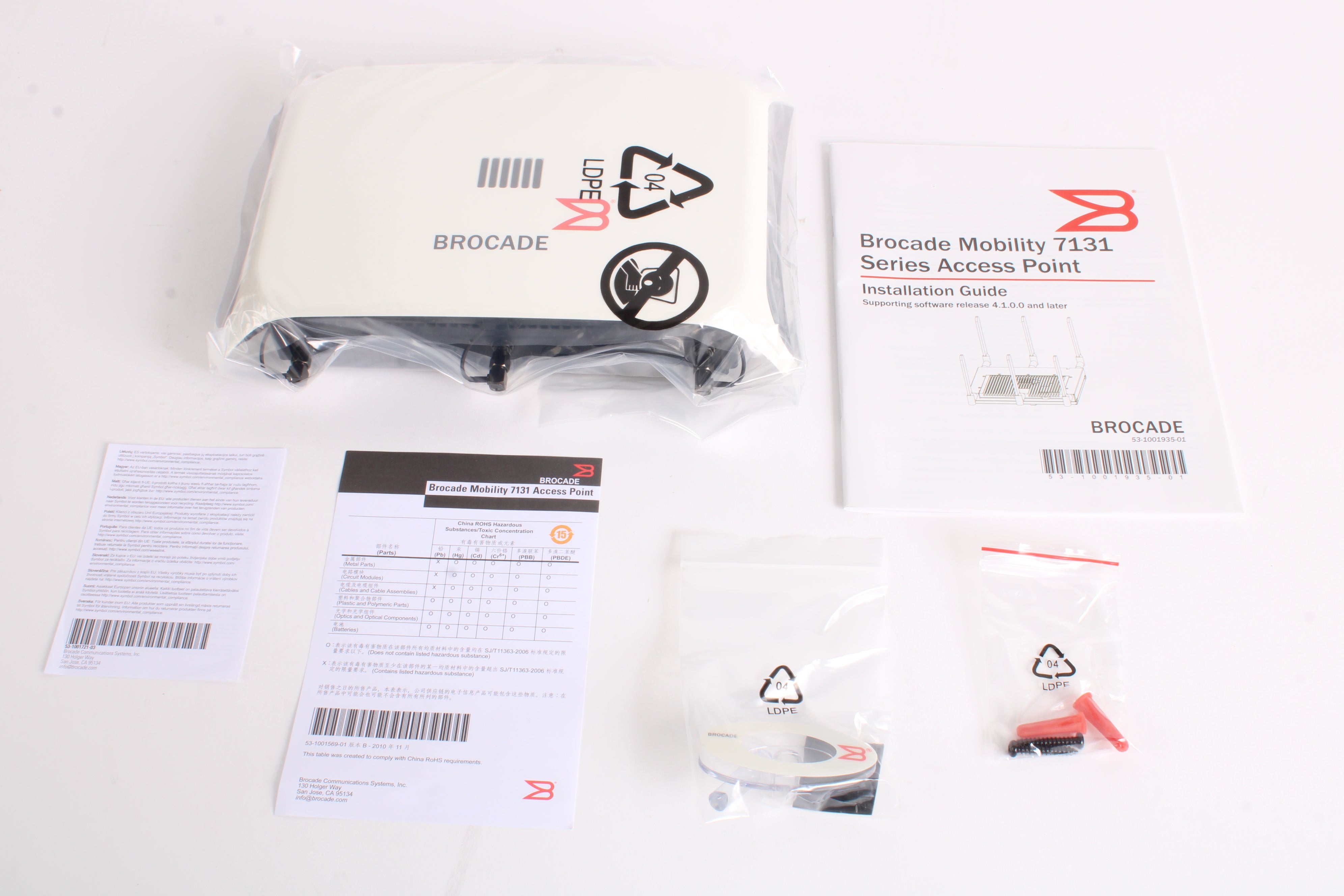 Brocade BR-AP7131N66E48US Mobility 7131N Dual Radio Wireless Access Po – NTC Tech