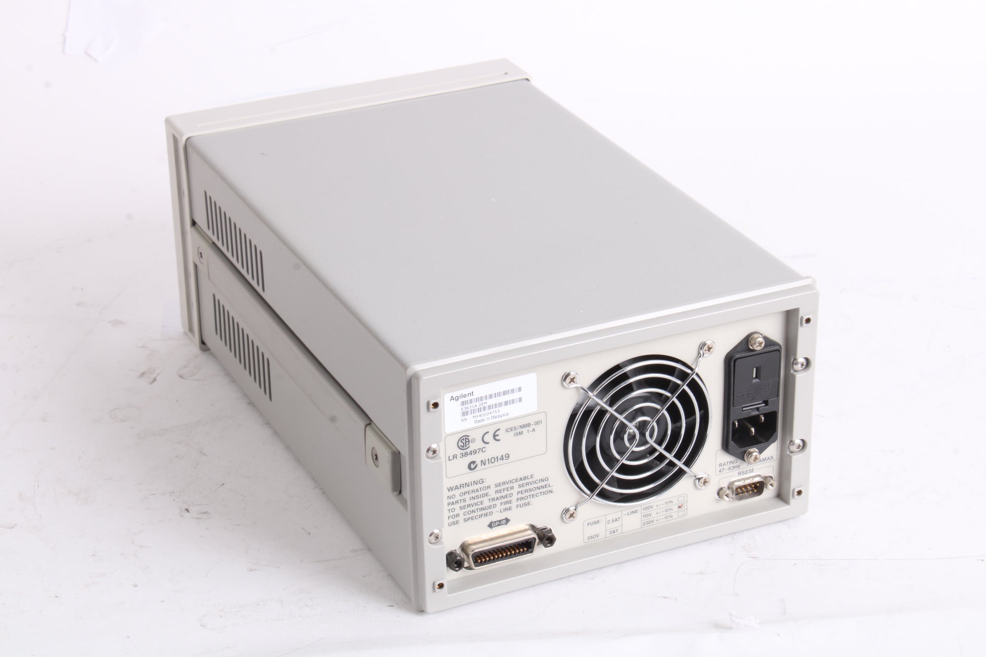 Agilent E3631A 0-6V,5A/0-+/-25V 1A Triple Output DC Power Supply – NTC Tech