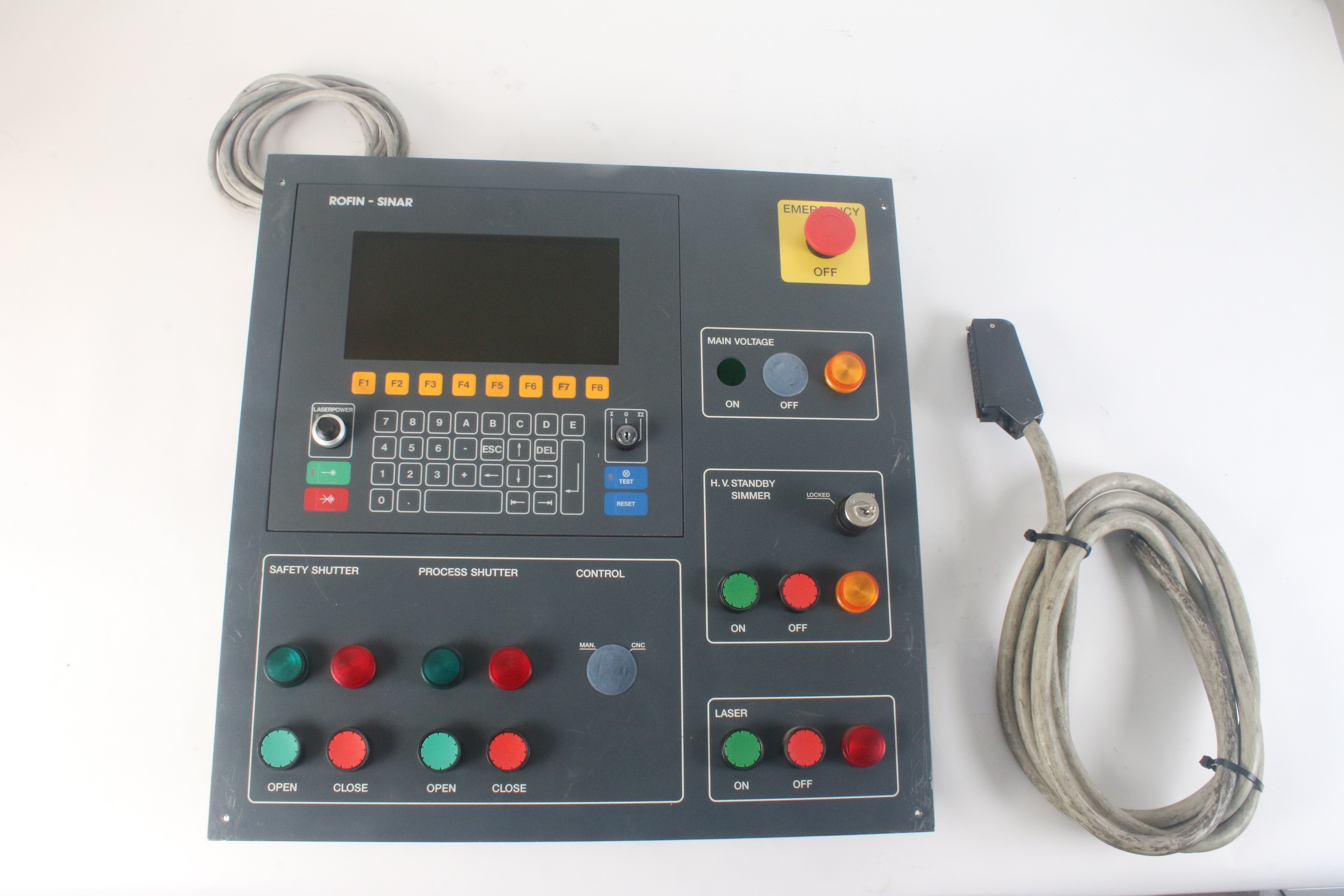 Rofin-Sinar 221340 322-2/L 1.92 580322 27.04.92 Laser Control Panel ...