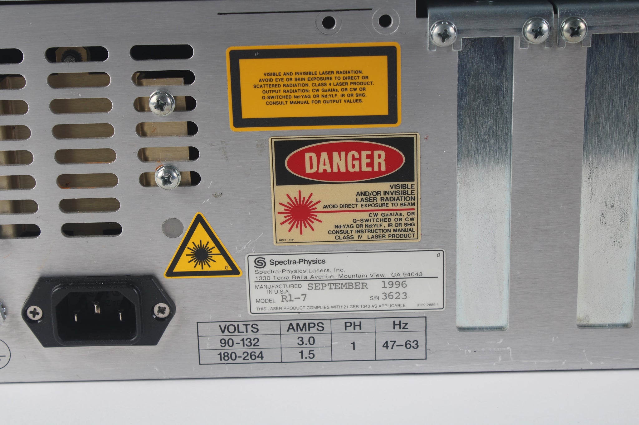 Spectra-Physics R1-7 Complete HeNe Laser Power Supply With Key – NTC Tech