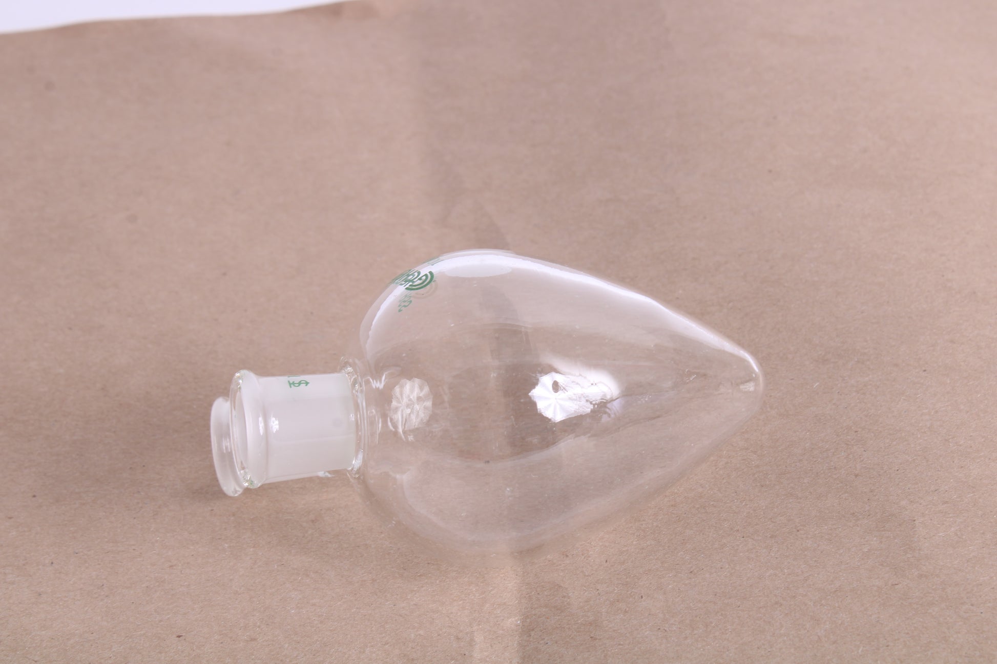 Chemglass 100mL 2-Neck Pear Shaped Flask 1-CN 14/20 1-SN 20 Degree CG ...