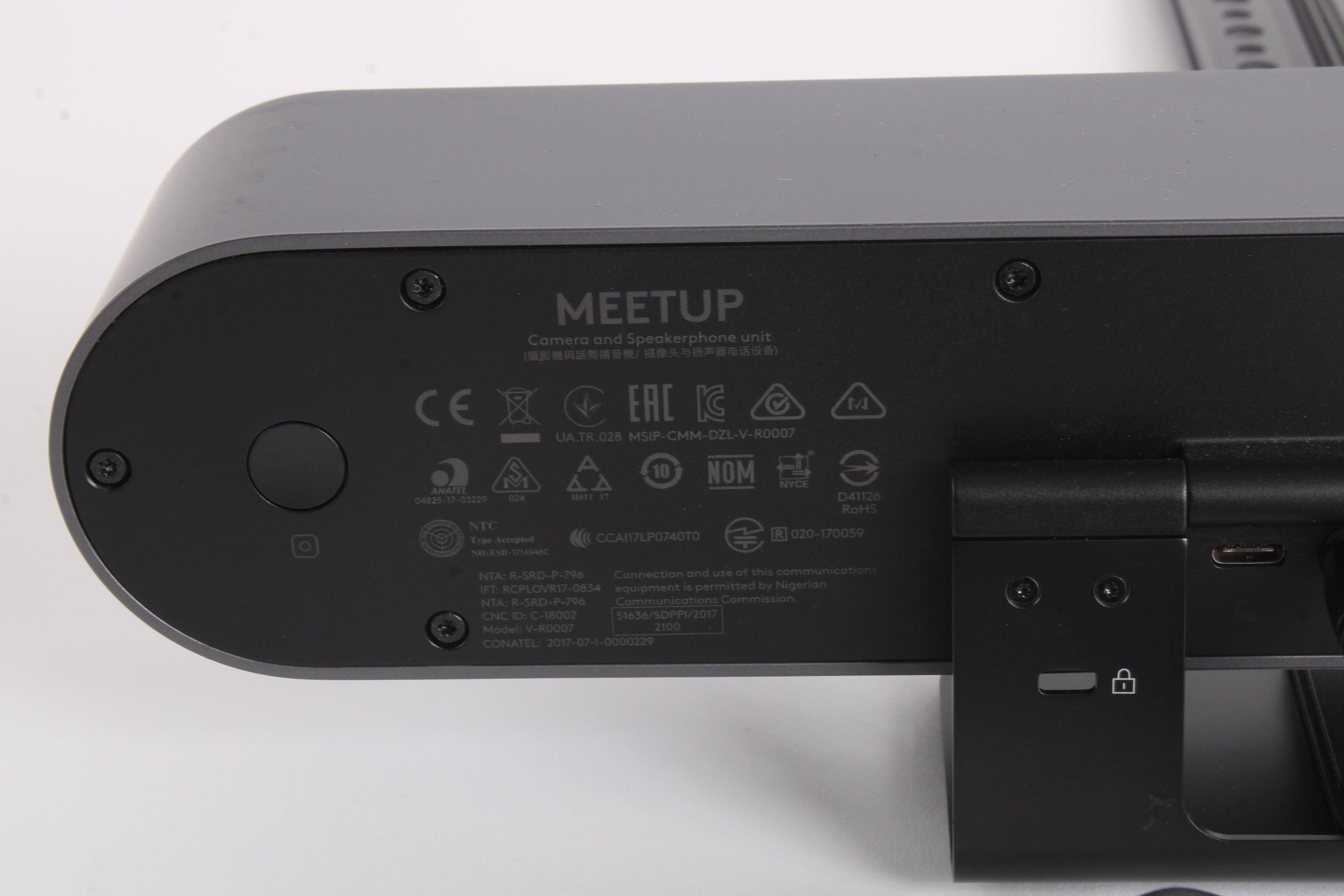 Logitech V-R0007 Meetup Conferencing Camera W/ Power Supply, USB Cable ...