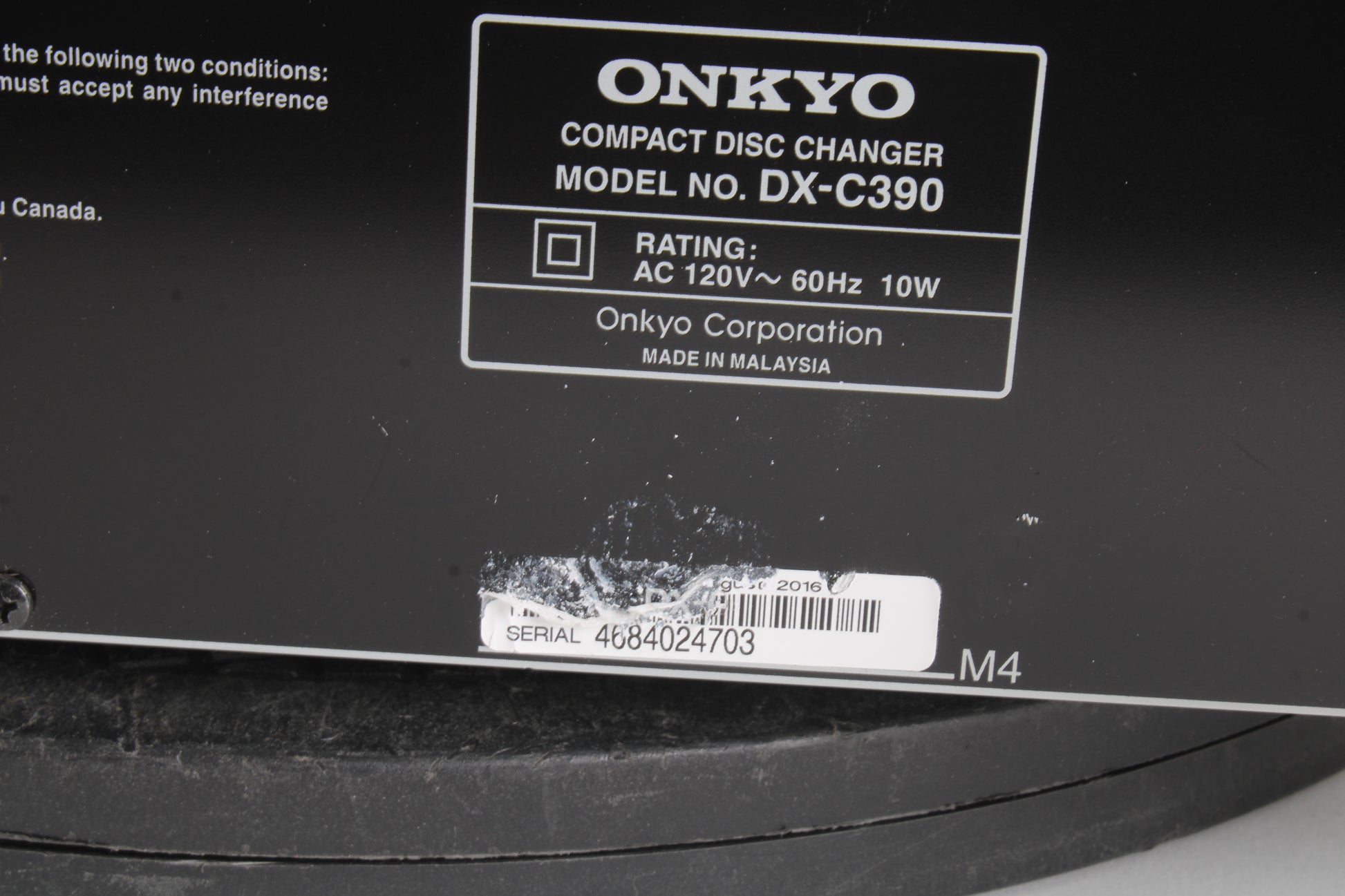 Onkyo DX-C390 / 6 Disc Carousel CD Changer - Fair Condition – NTC Tech