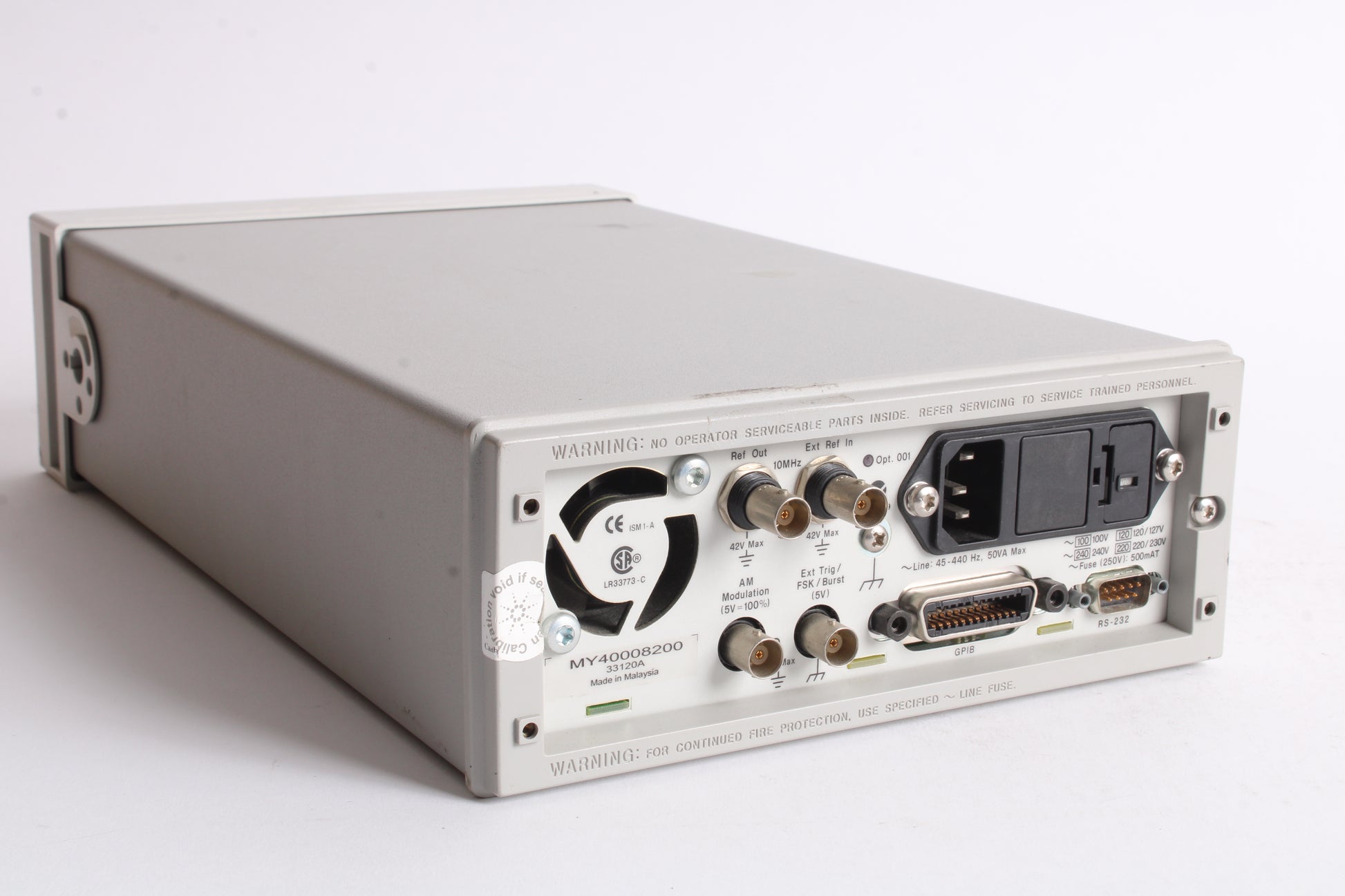 Agilent 33120A 15MHz Function/Arbitrary Waveform Generator OPT 001 ...
