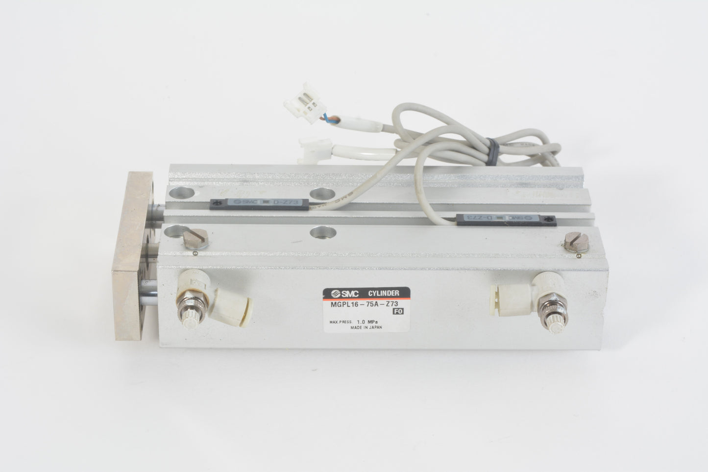 SMC MGPL16-75A-Z73 Pneumatic Actuator w/ 2X D-Z73 Magnetic Reed Switch ...