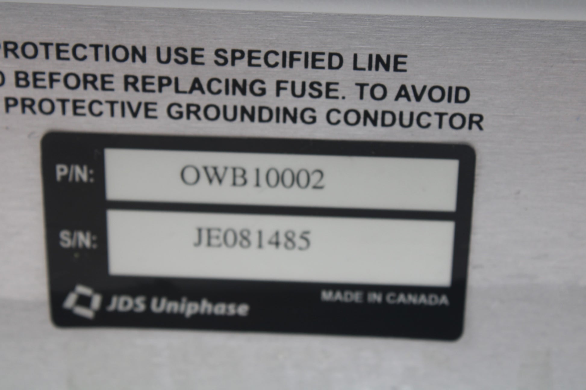 JDS Uniphase OWB10002 Optical Workbench Chassis w/ 8x SWS15107 Detecto ...