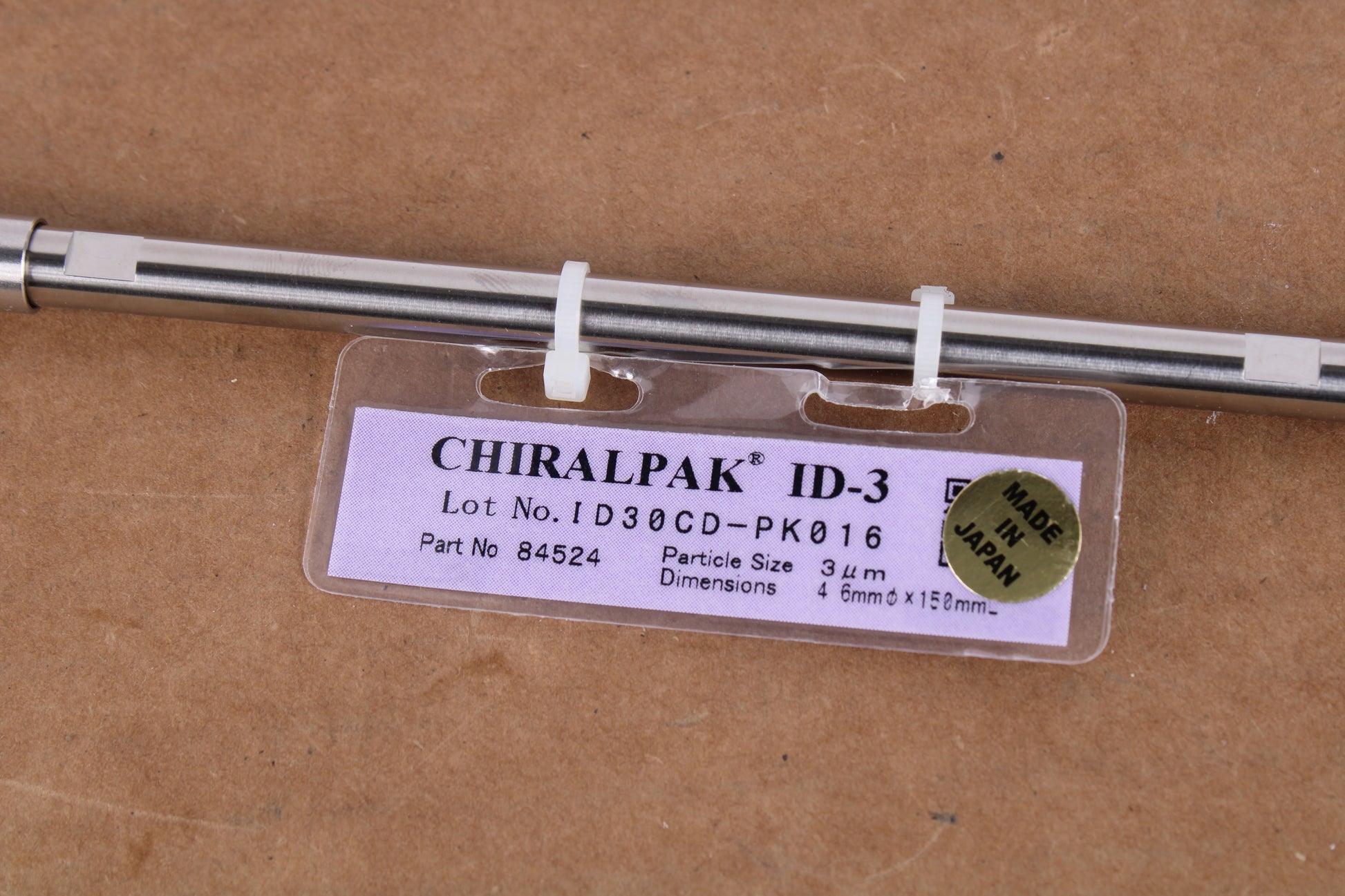 Daicel Chiralpak ID-3 84524 3um 4.6x150mm HPLC Chiral Column W/ Origin – NTC Tech