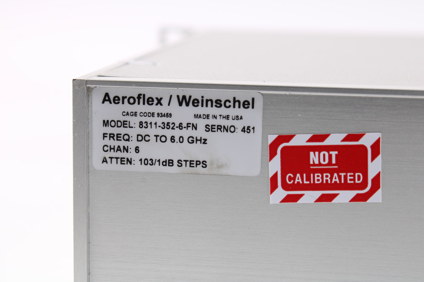 Aeroflex Weinschel 8311-352-6-FN 6GHz 6-Ch 103/1dB Steps Programmable ...