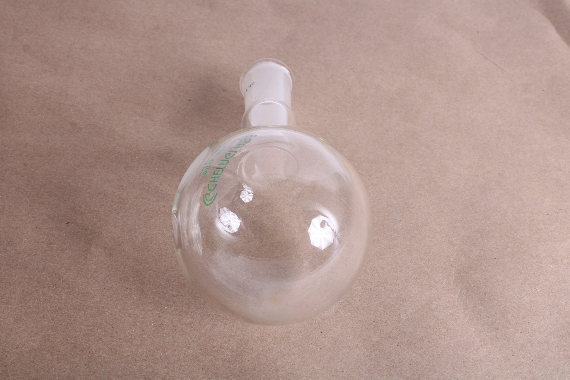Chemglass 250mL Single Neck RBF, Long Neck, 24/40 Outer Joint CG-1510 ...